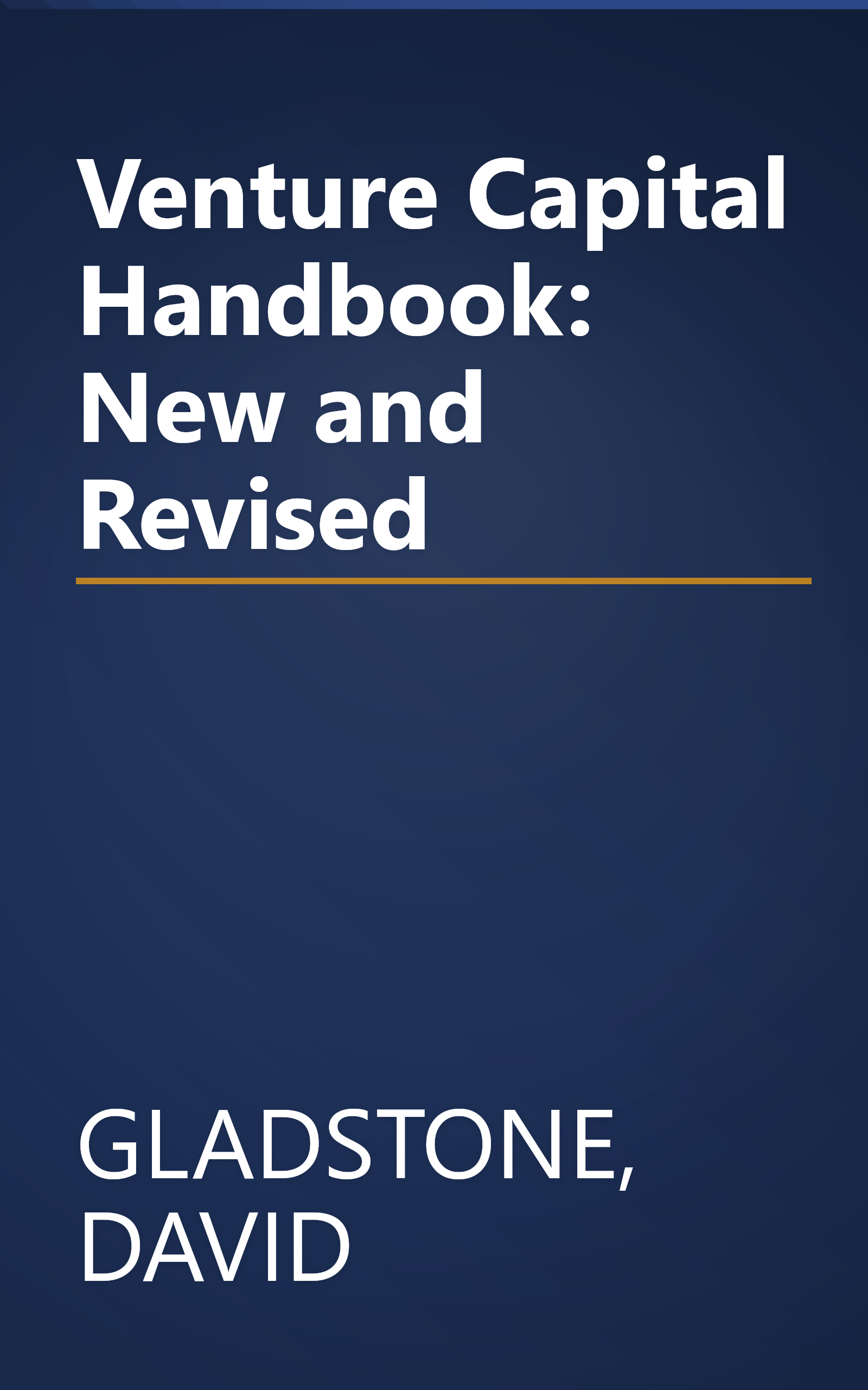 Venture Capital Handbook: New and Revised book cover