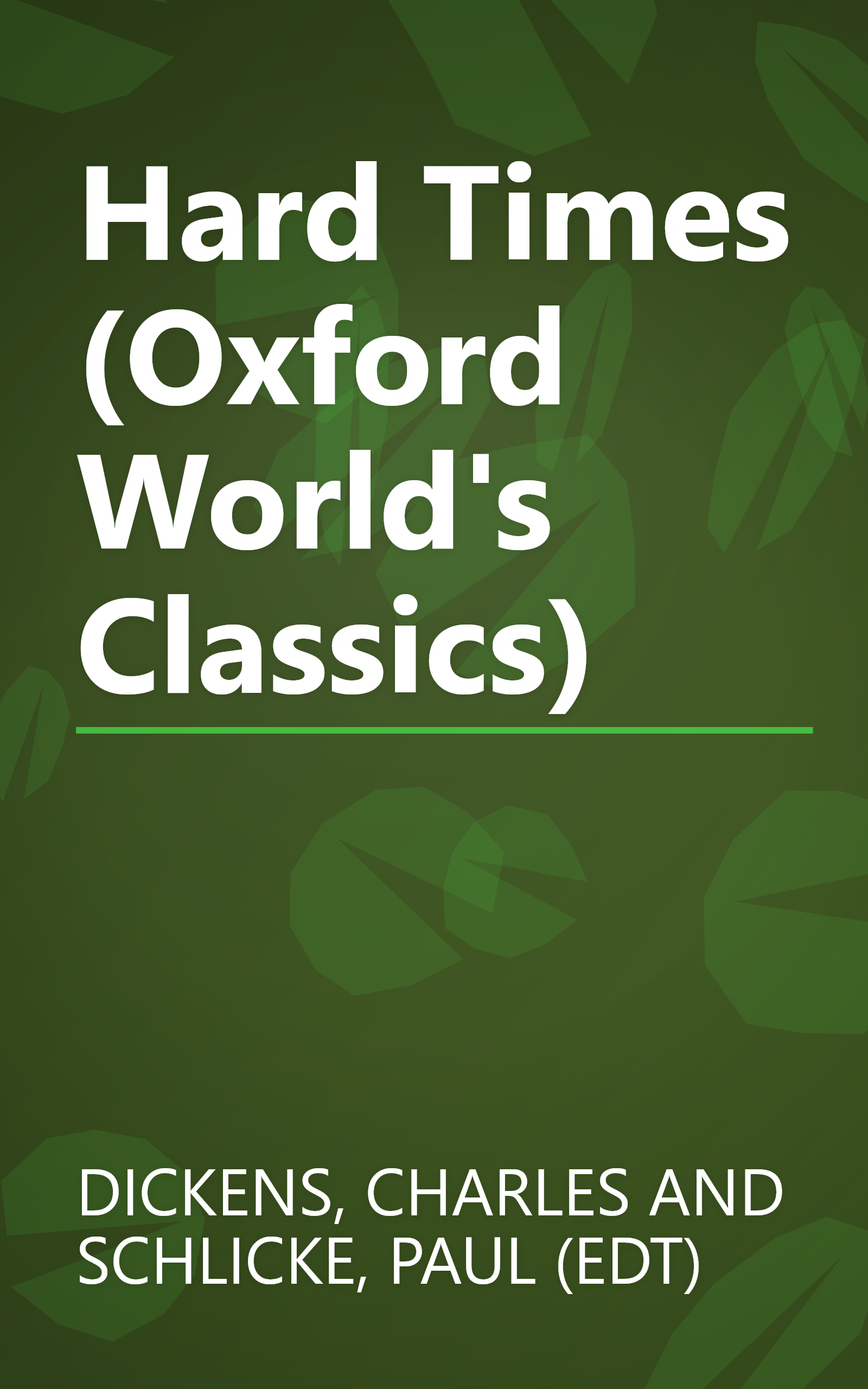 Hard Times (Oxford World's Classics) book cover