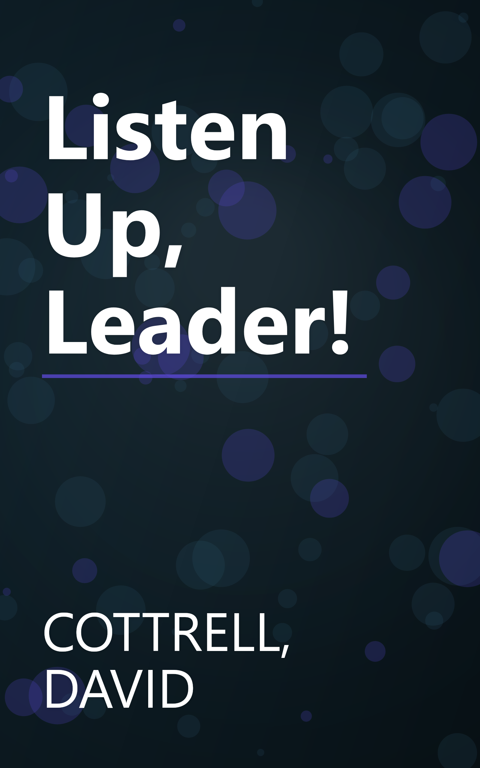 Listen Up, Leader! book cover