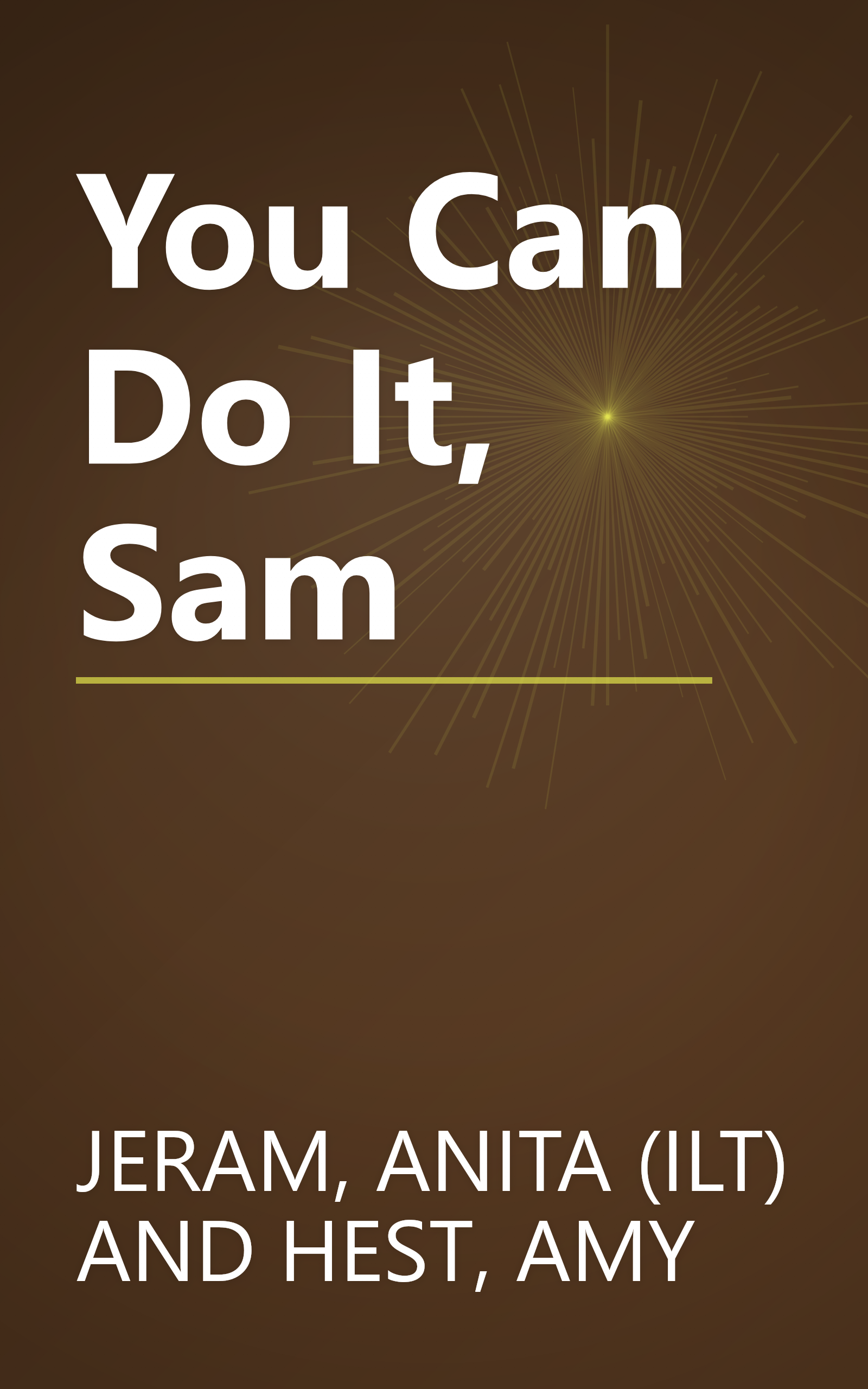 You Can Do It, Sam book cover
