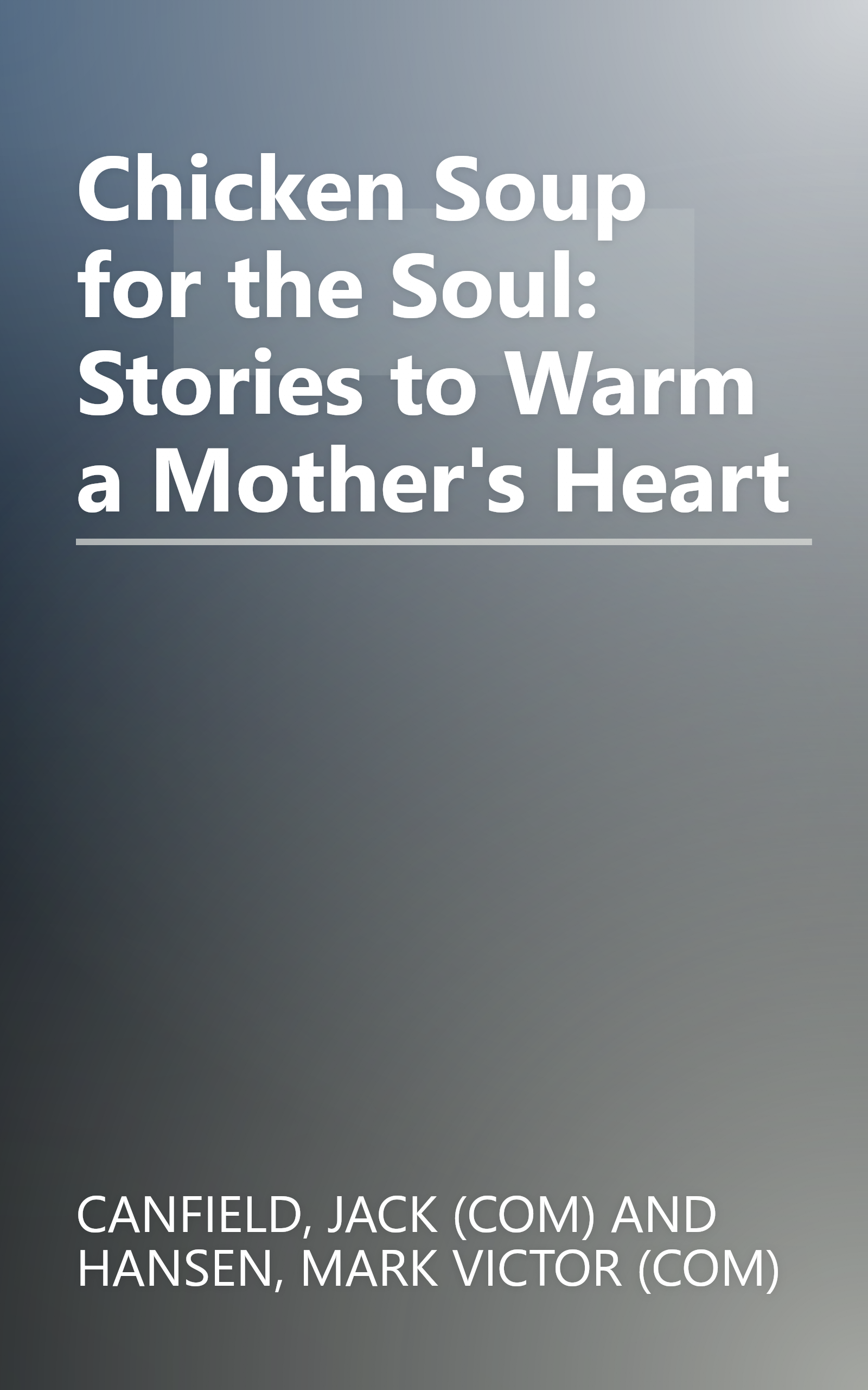 Chicken Soup for the Soul: Stories to Warm a Mother's Heart book cover