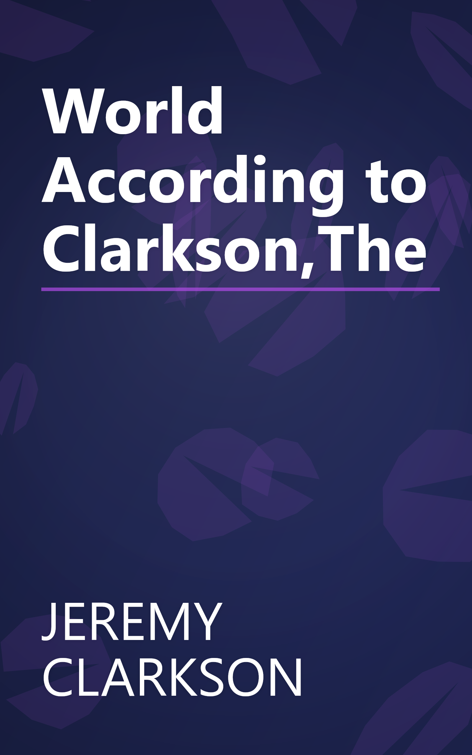 World According to Clarkson,The book cover