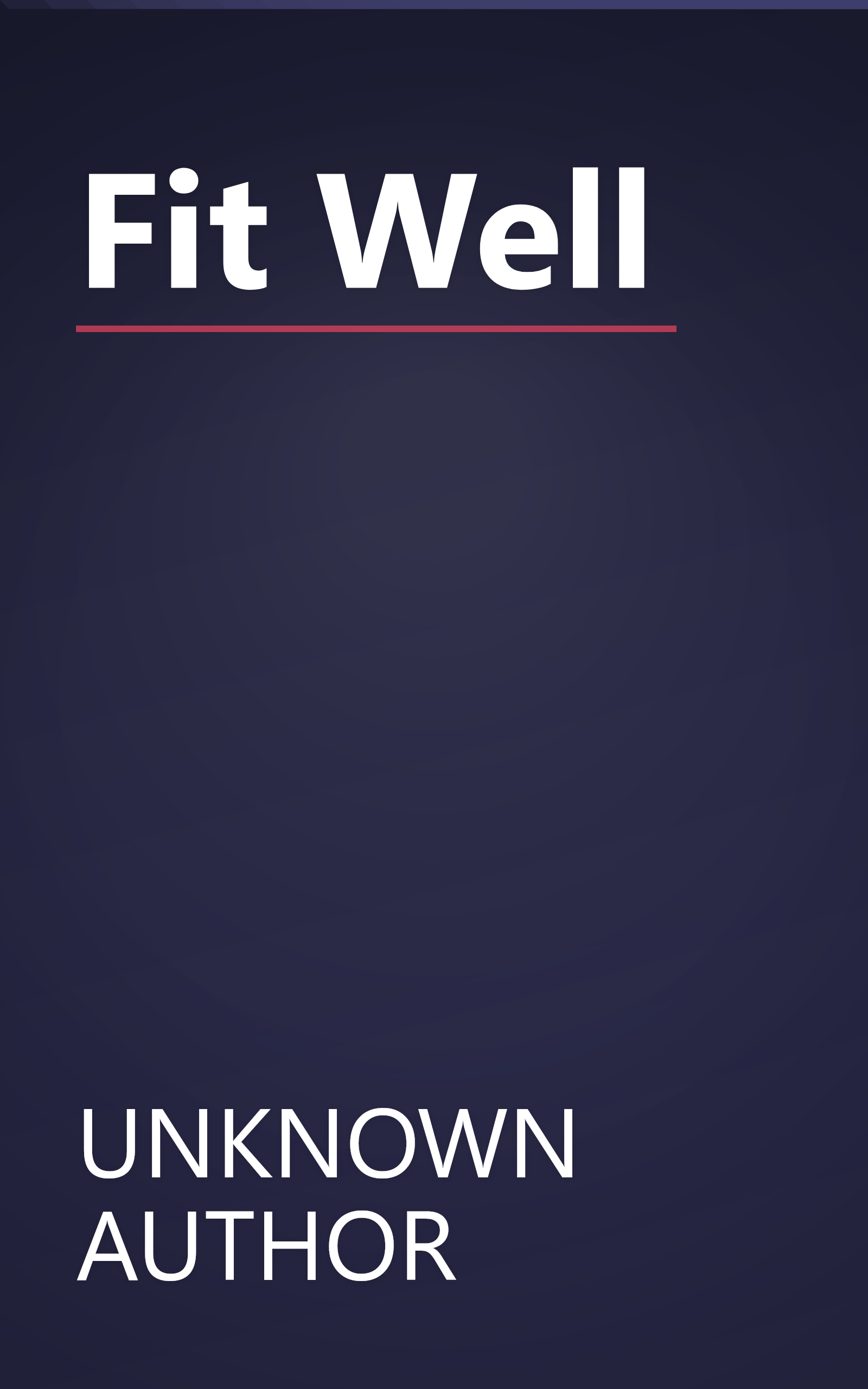Fit Well book cover