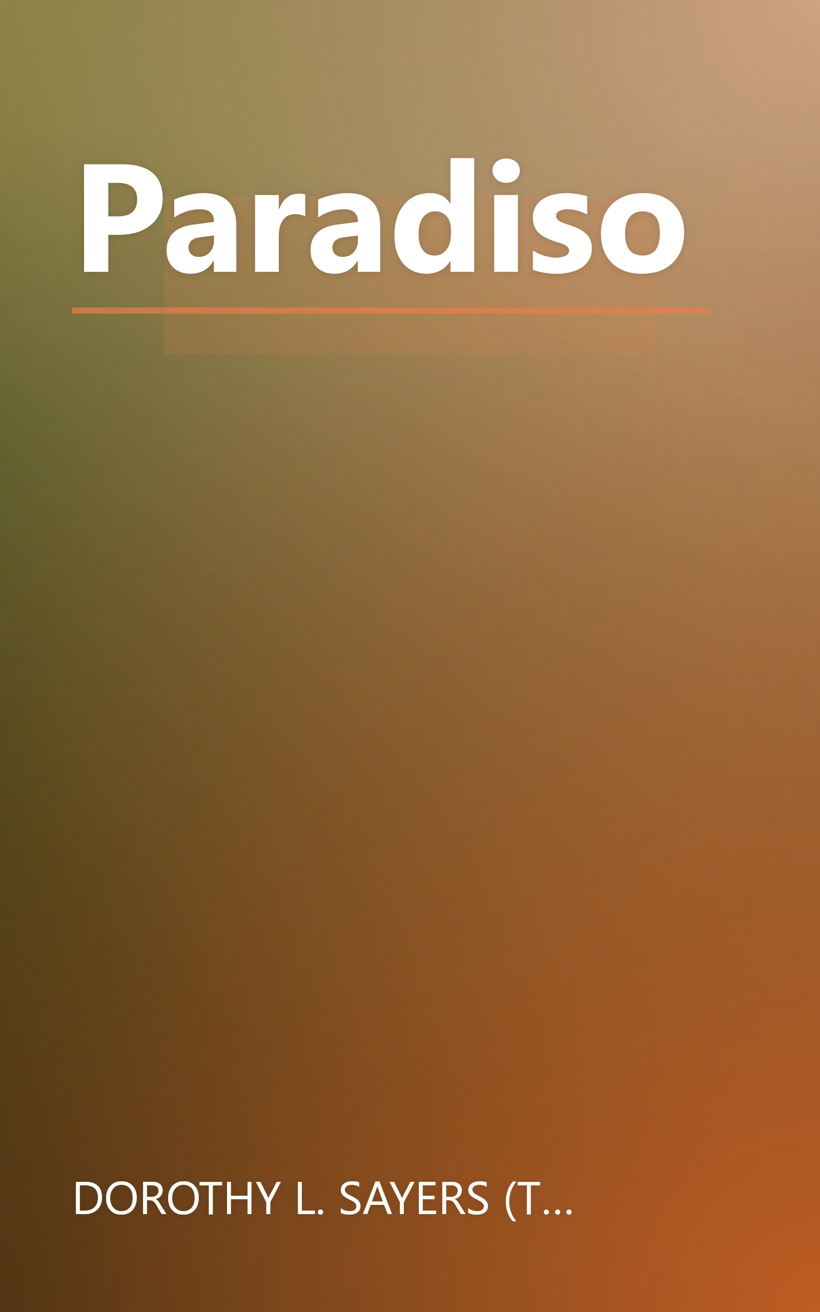 Paradiso book cover