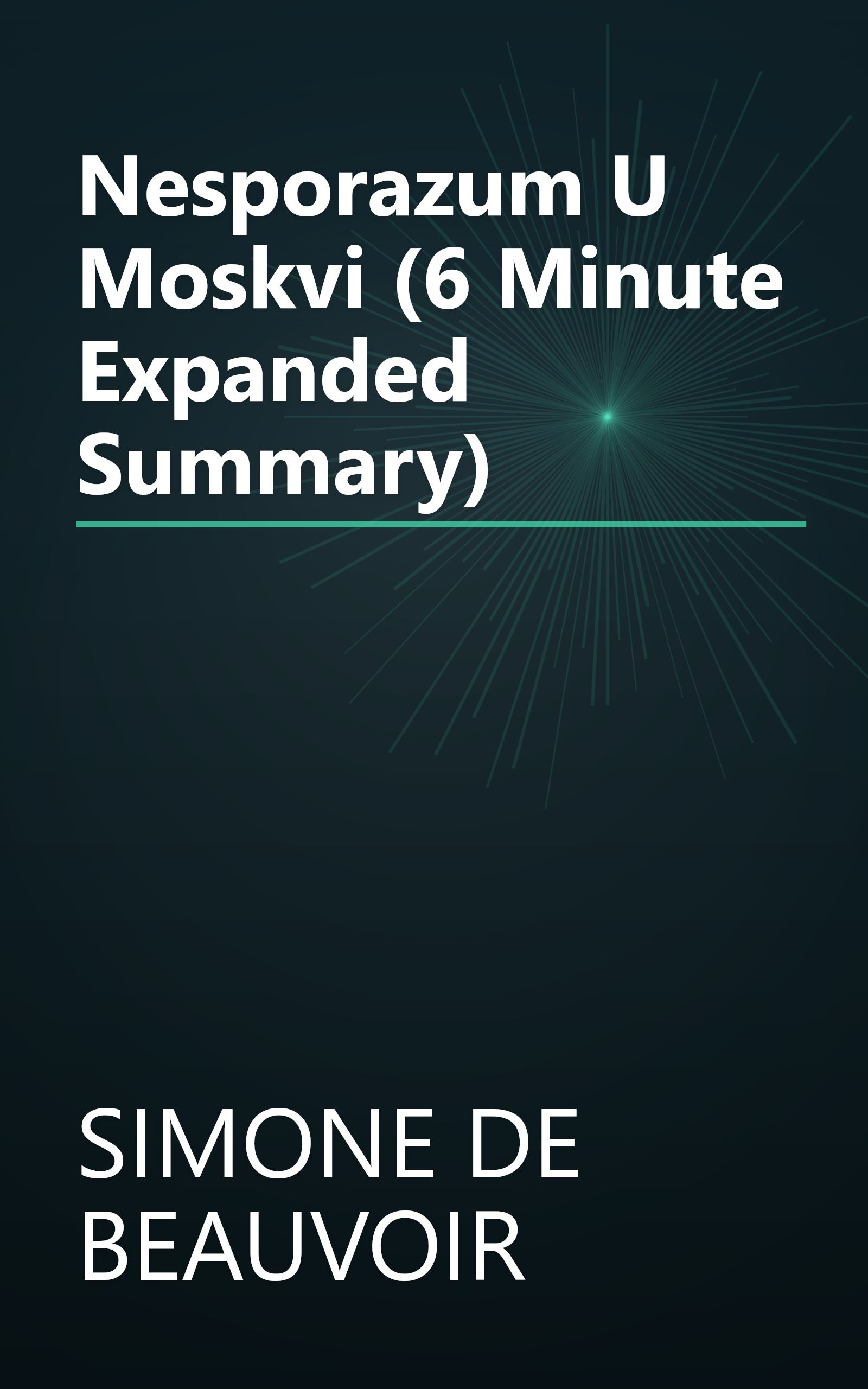 Nesporazum U Moskvi (6 Minute   Expanded Summary) book cover