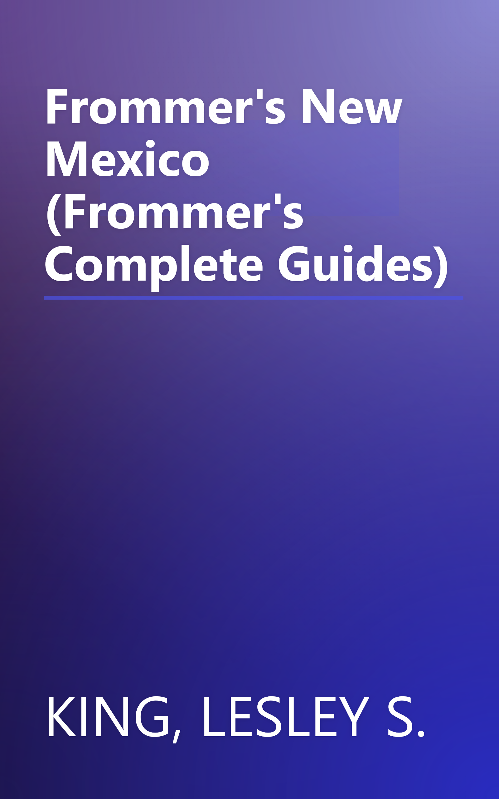 Frommer's New Mexico (Frommer's Complete Guides) book cover