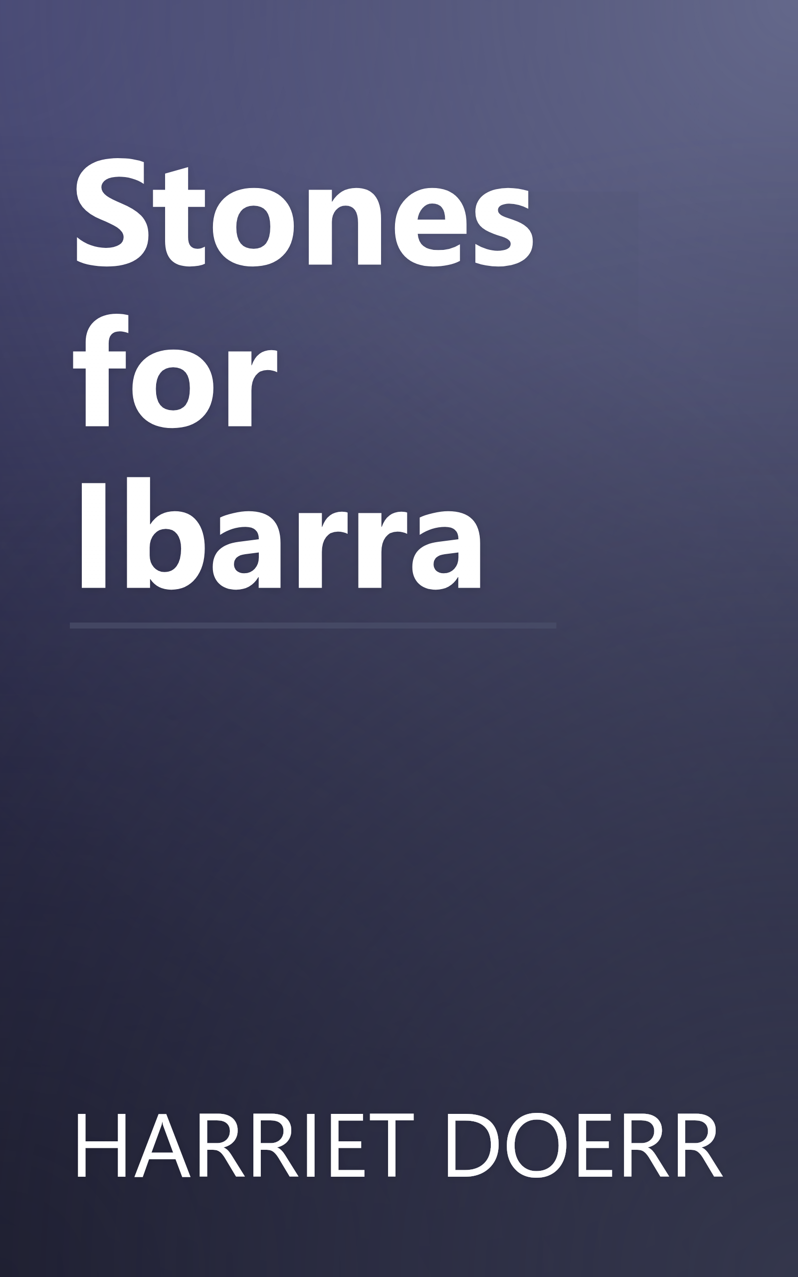 Stones for Ibarra book cover