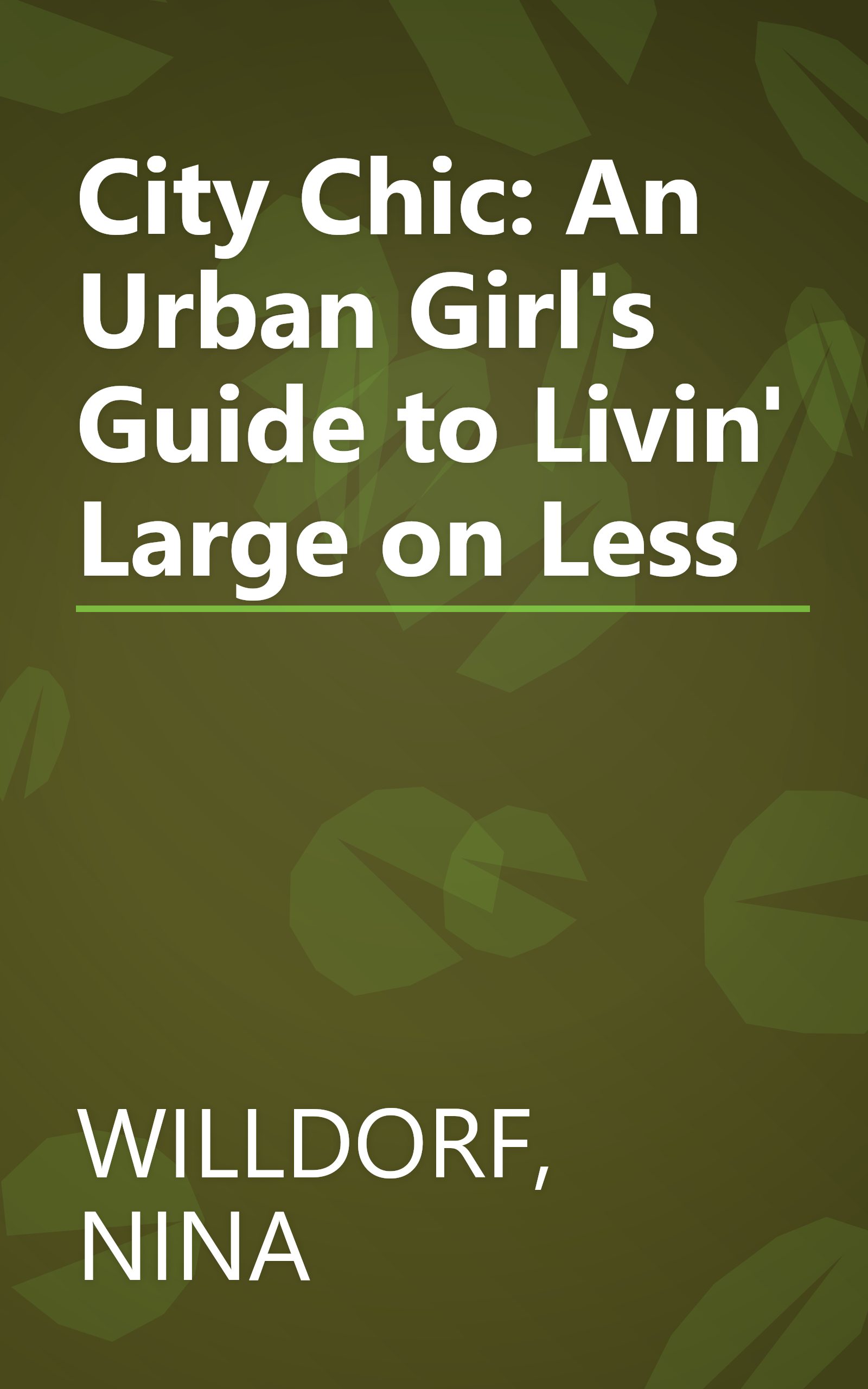 City Chic: An Urban Girl's Guide to Livin' Large on Less book cover