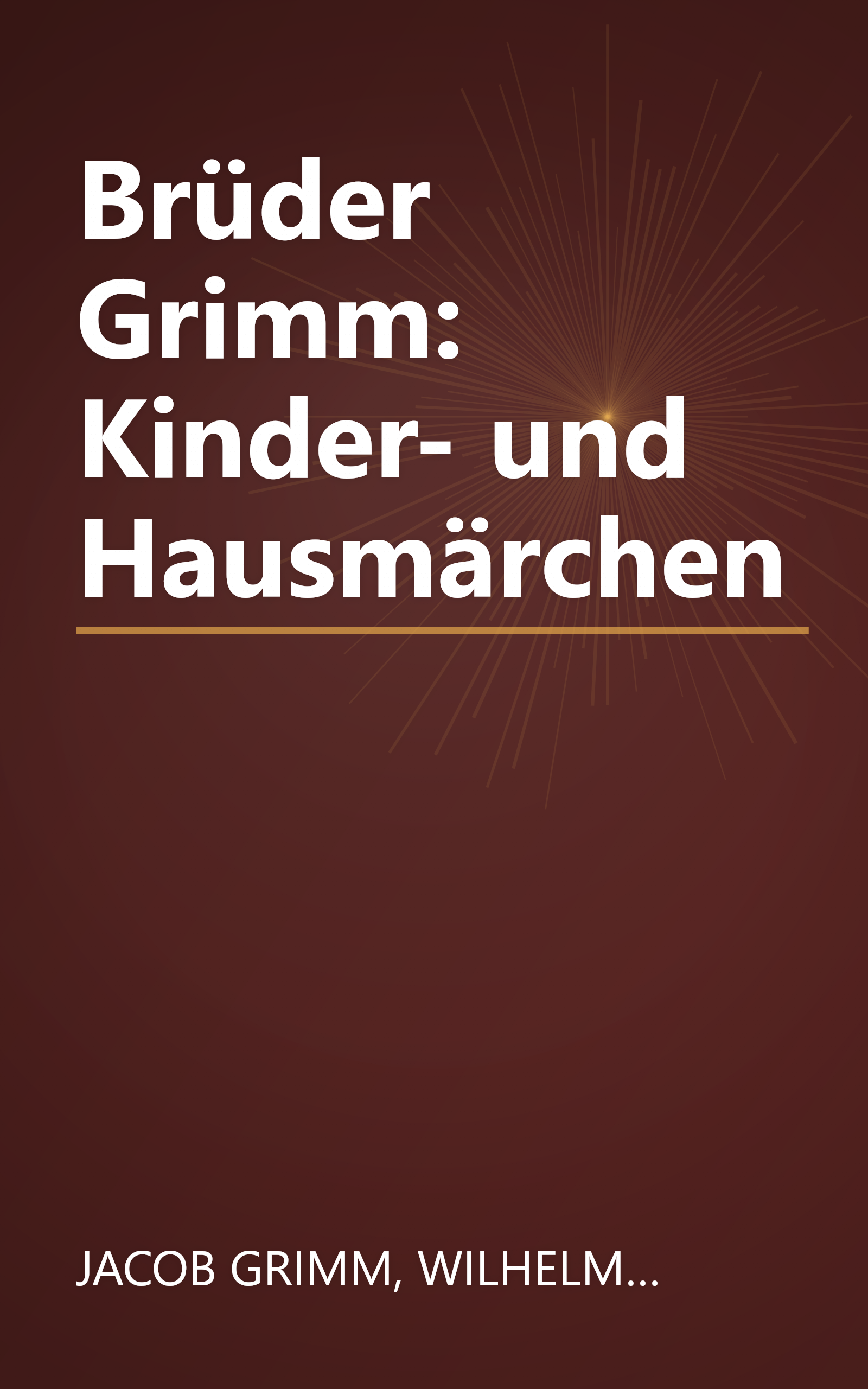 Brüder Grimm: Kinder- und Hausmärchen book cover