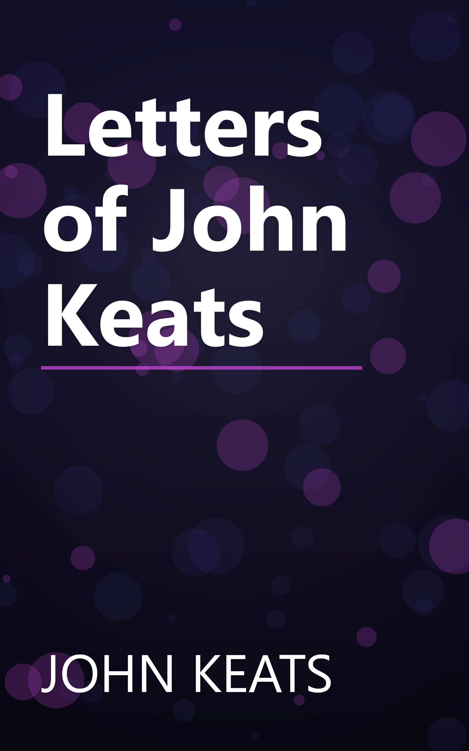 Letters of John Keats book cover