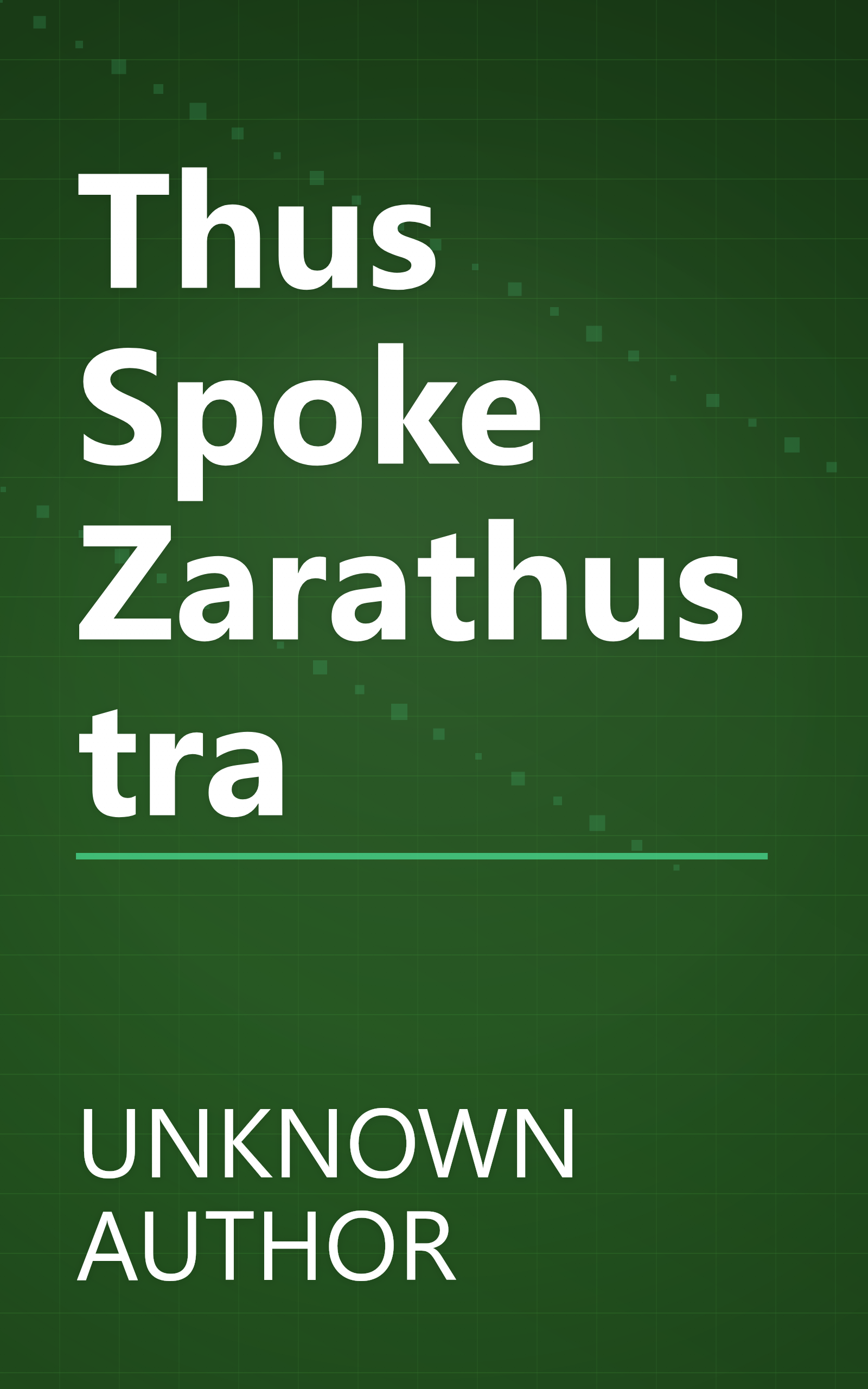 Thus Spoke Zarathustra book cover