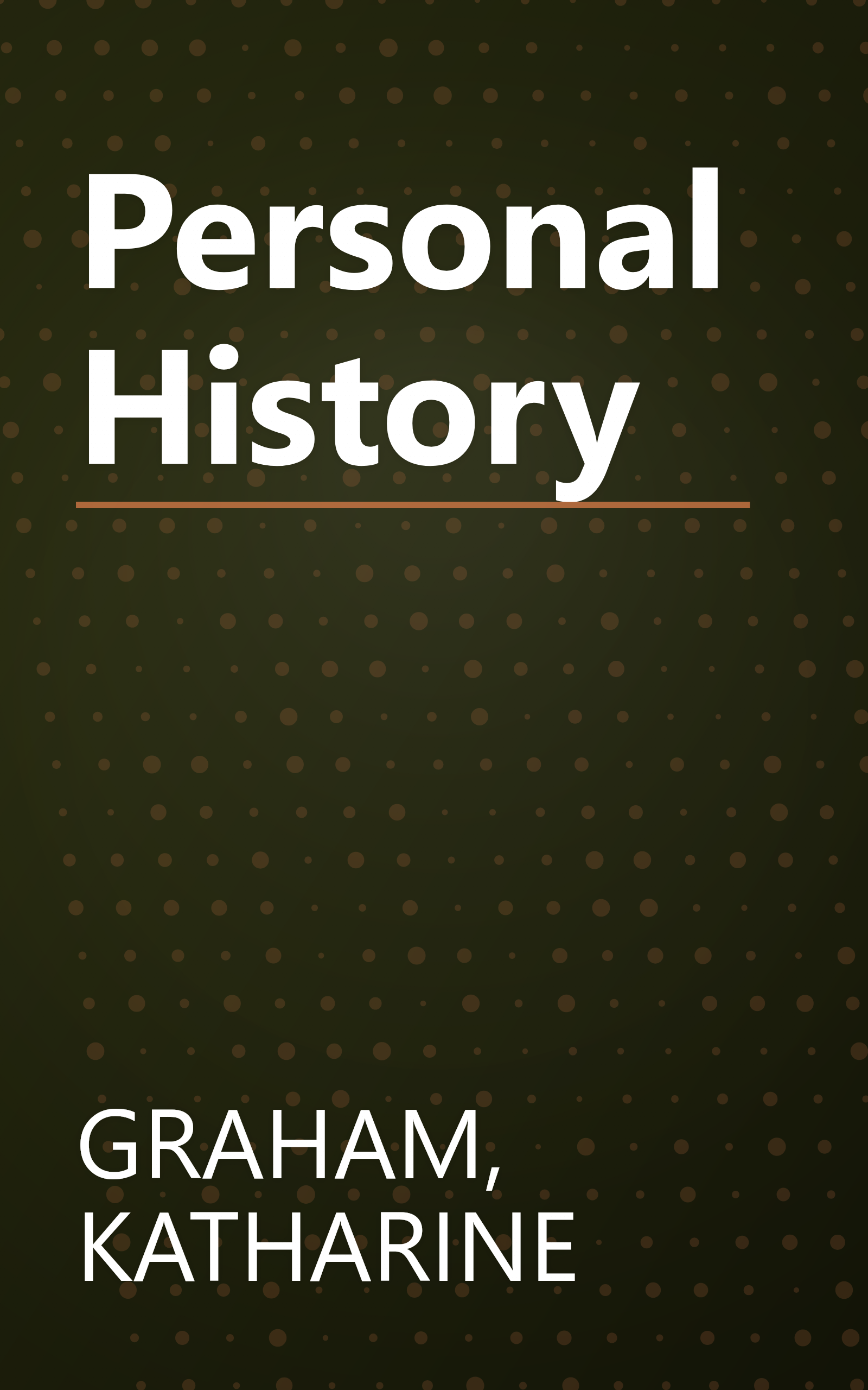 Personal History book cover