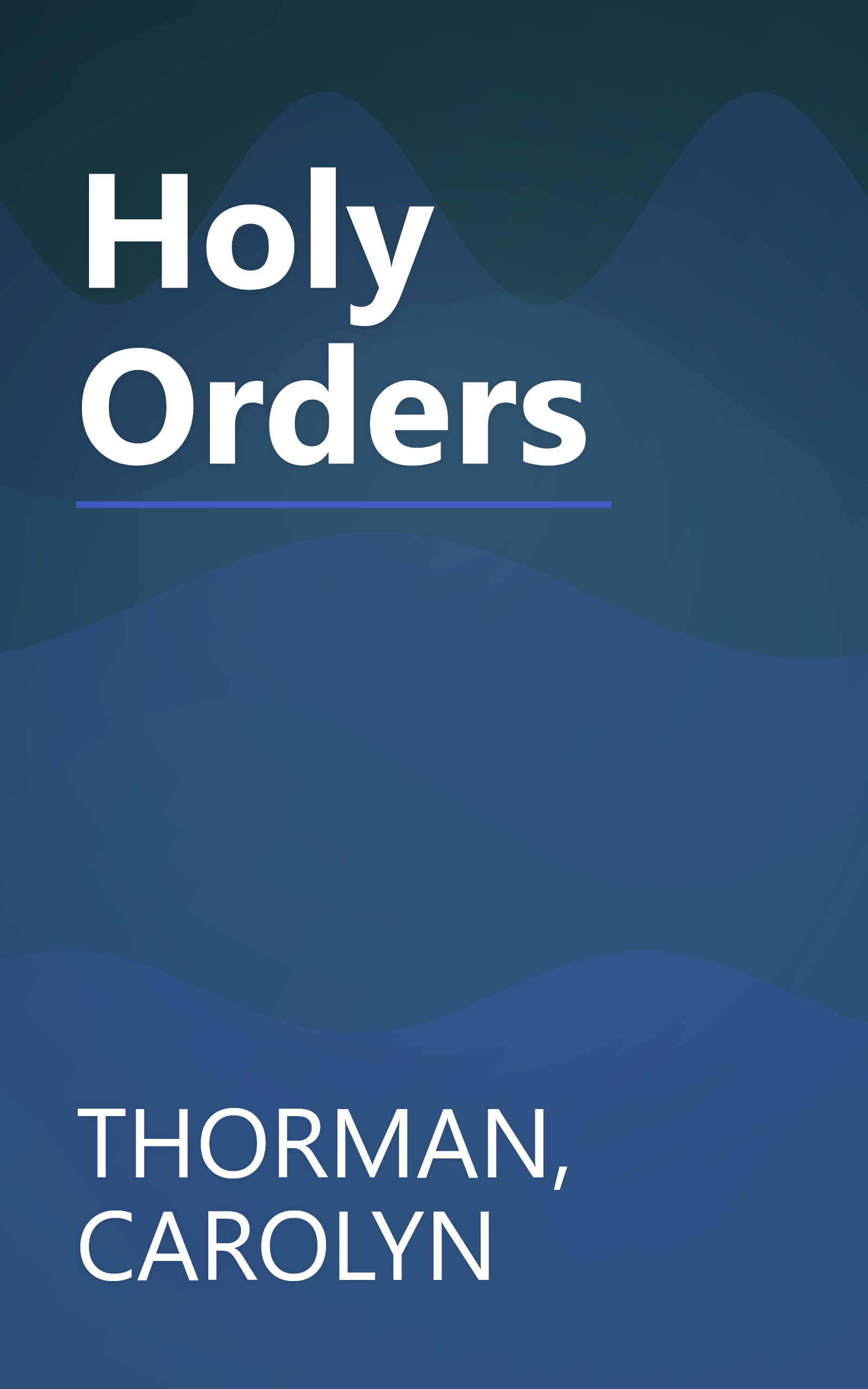 Holy Orders book cover