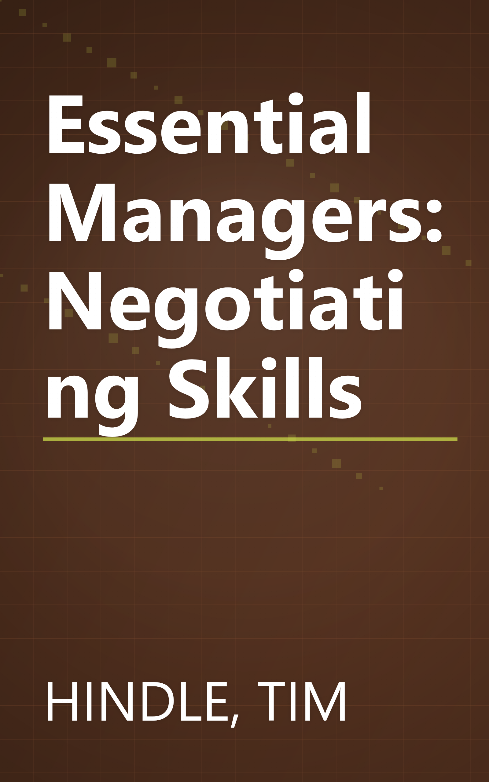 Essential Managers: Negotiating Skills book cover