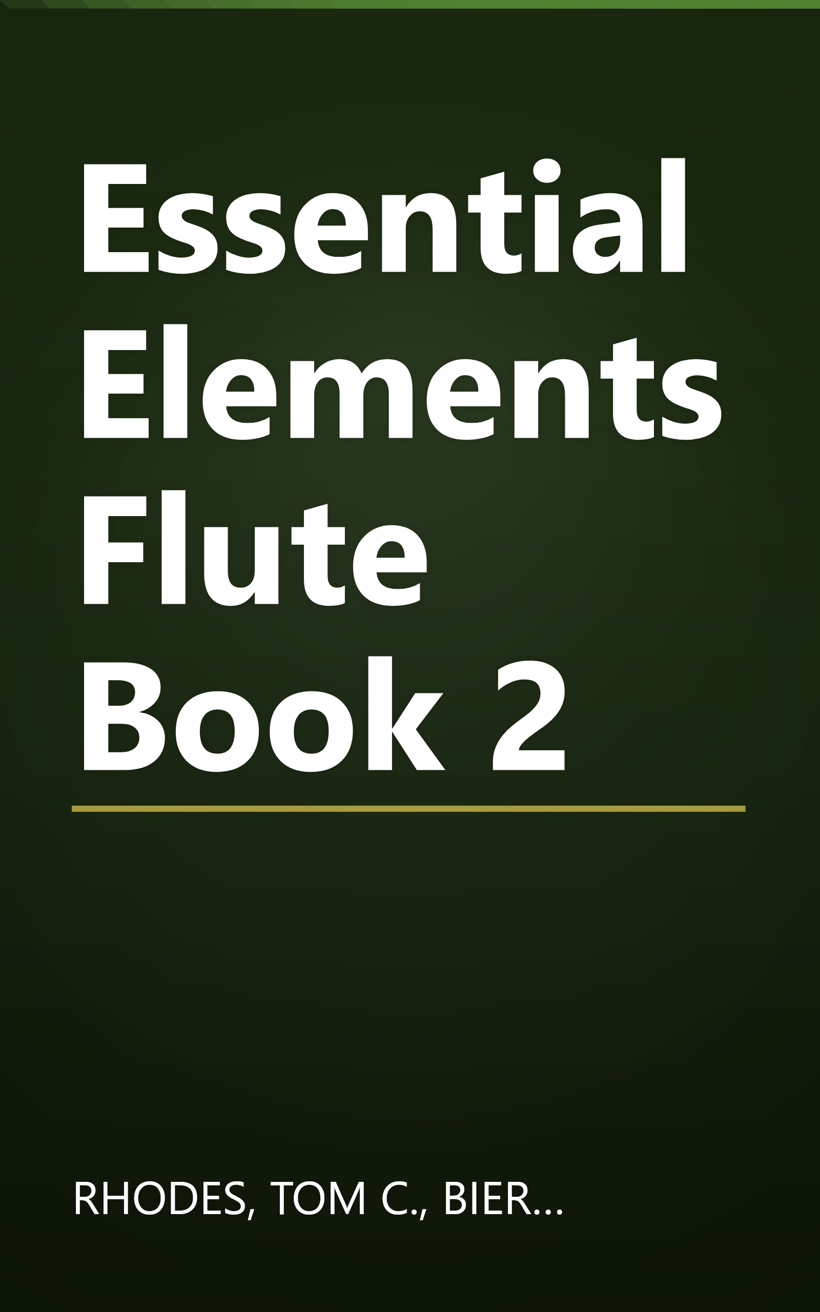 Essential  Elements Flute Book 2 book cover