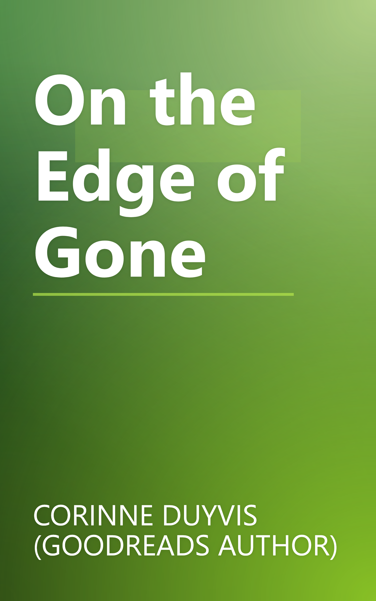On the Edge of Gone book cover