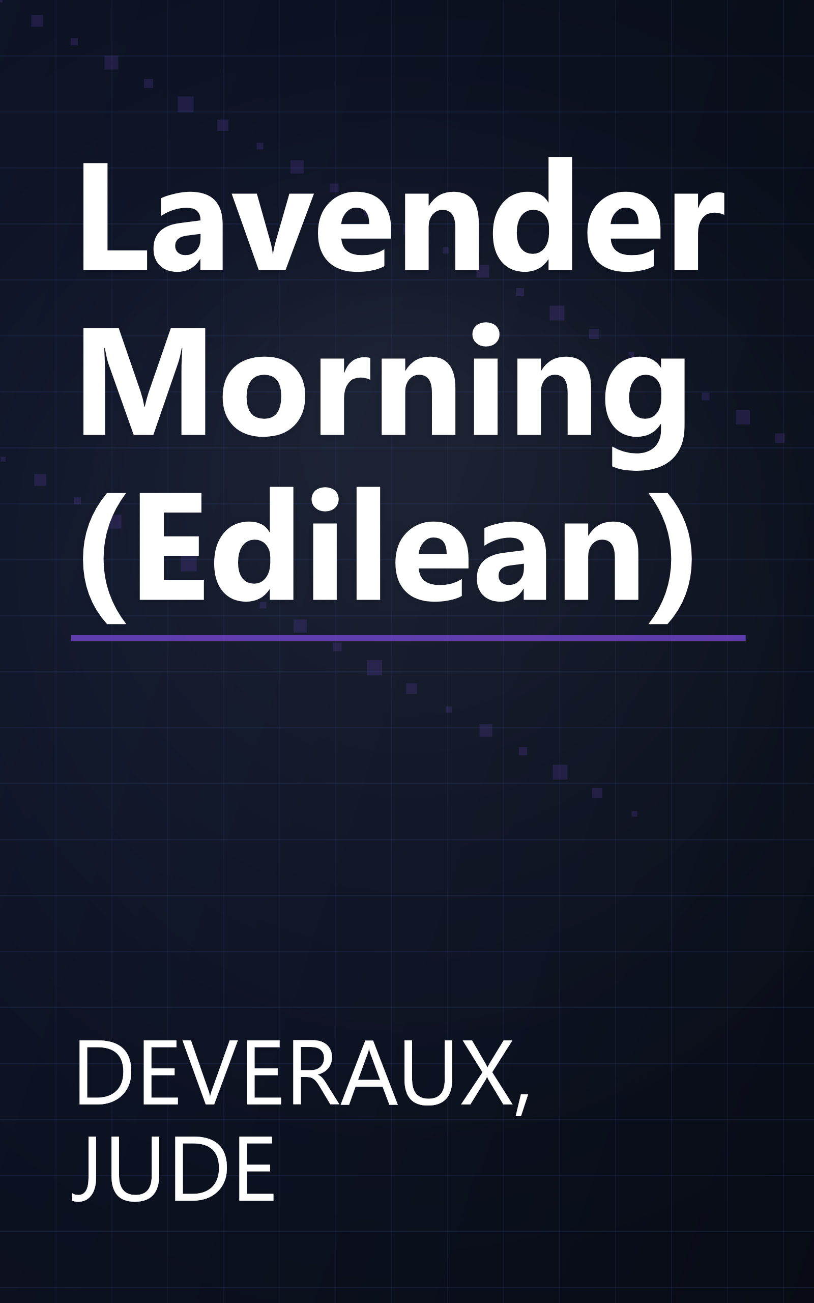 Lavender Morning (Edilean) book cover