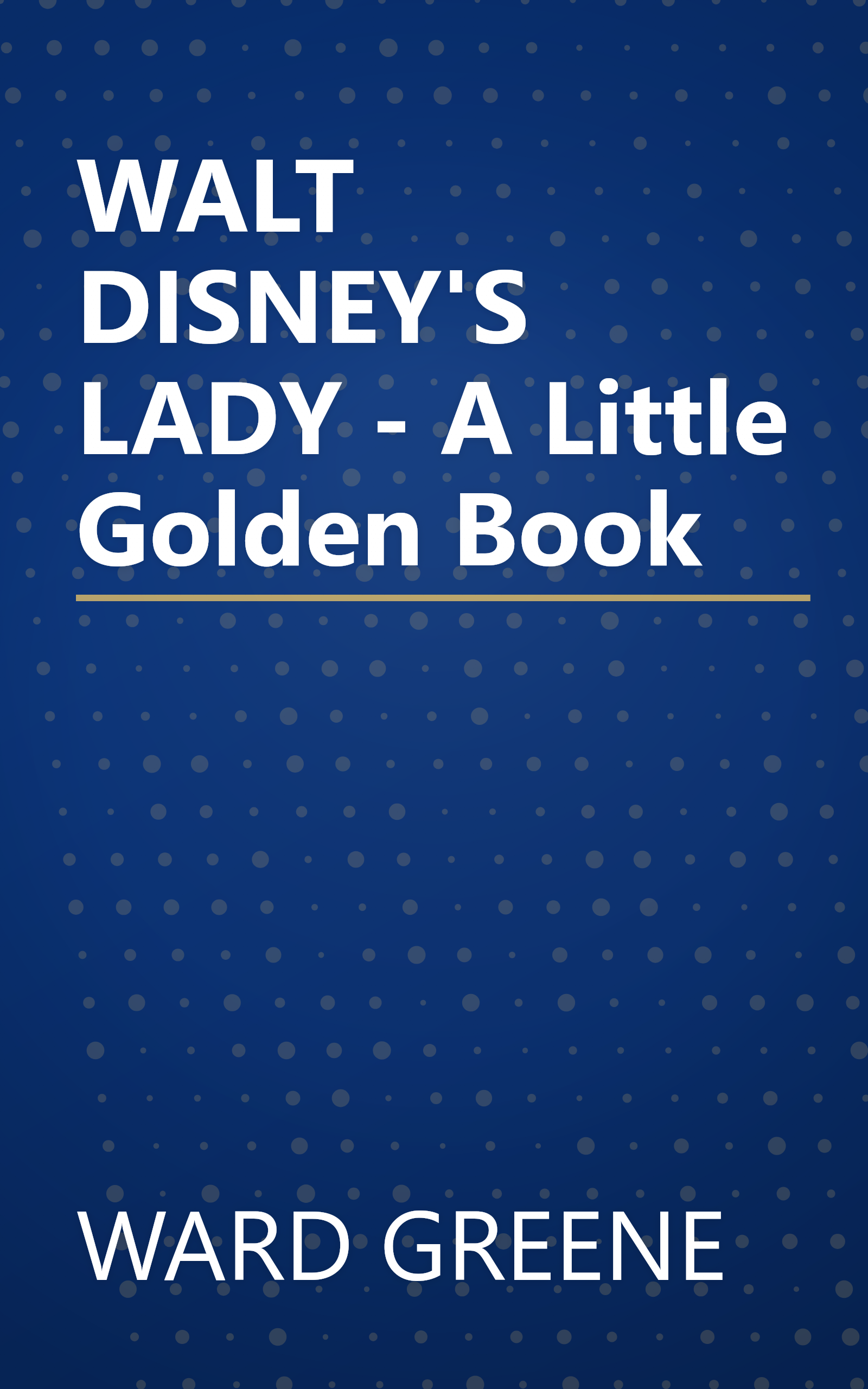 WALT DISNEY'S LADY - A Little Golden Book book cover