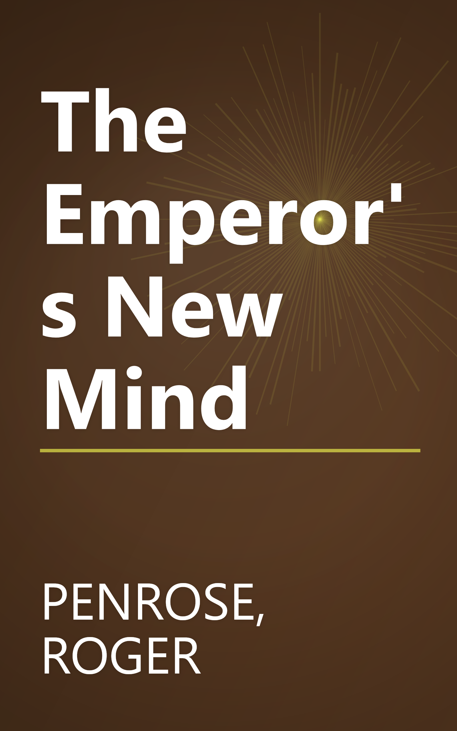 The Emperor's New Mind book cover
