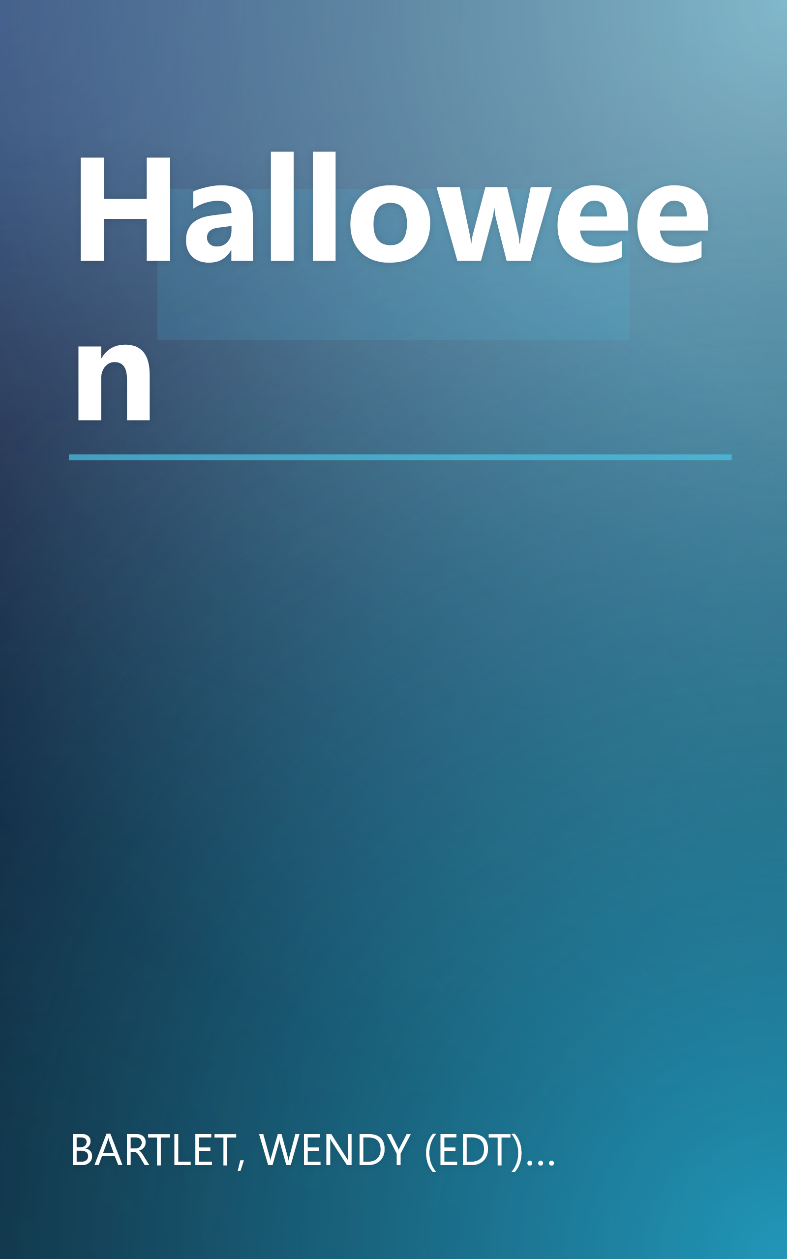 Halloween book cover