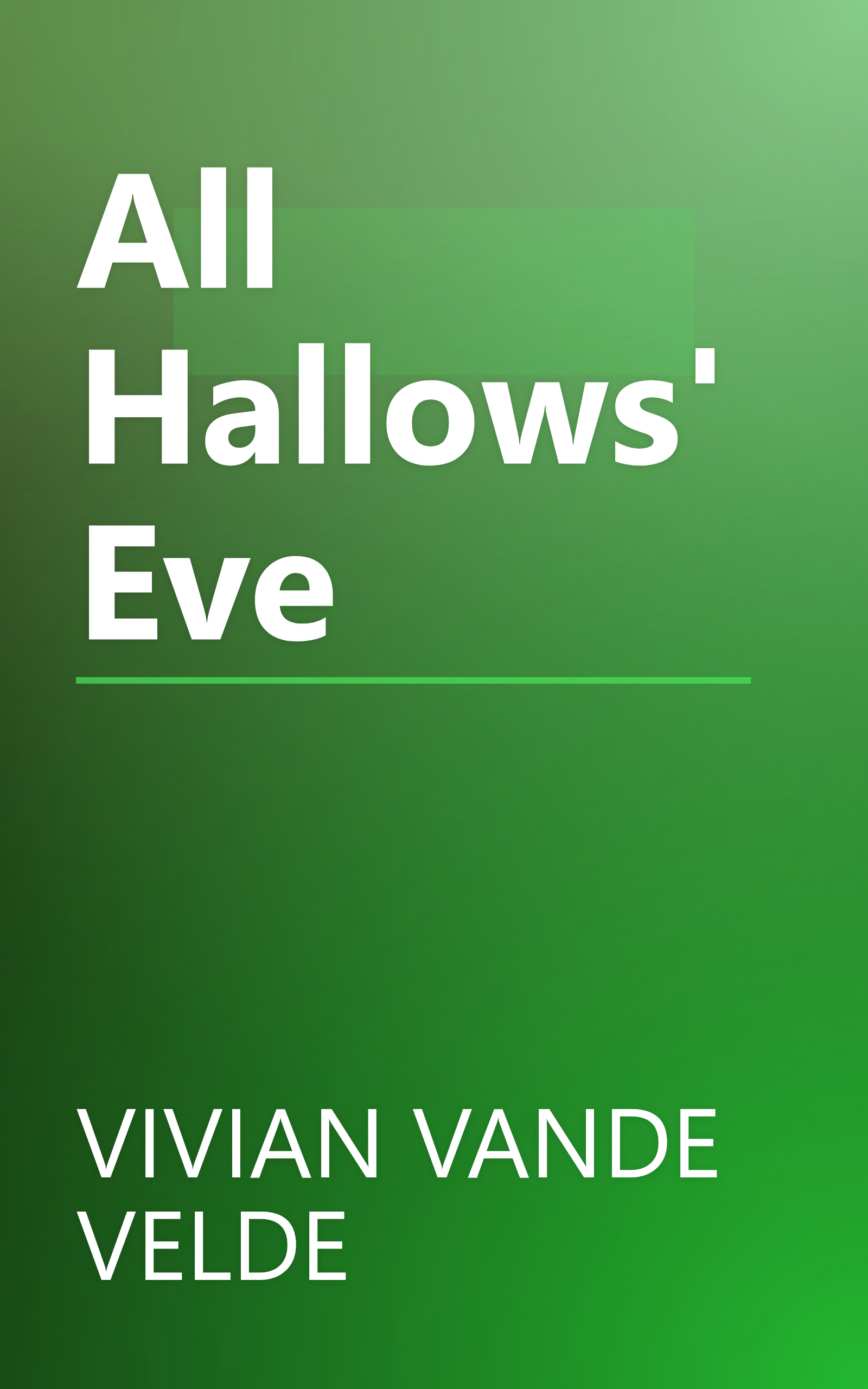 All Hallows' Eve book cover