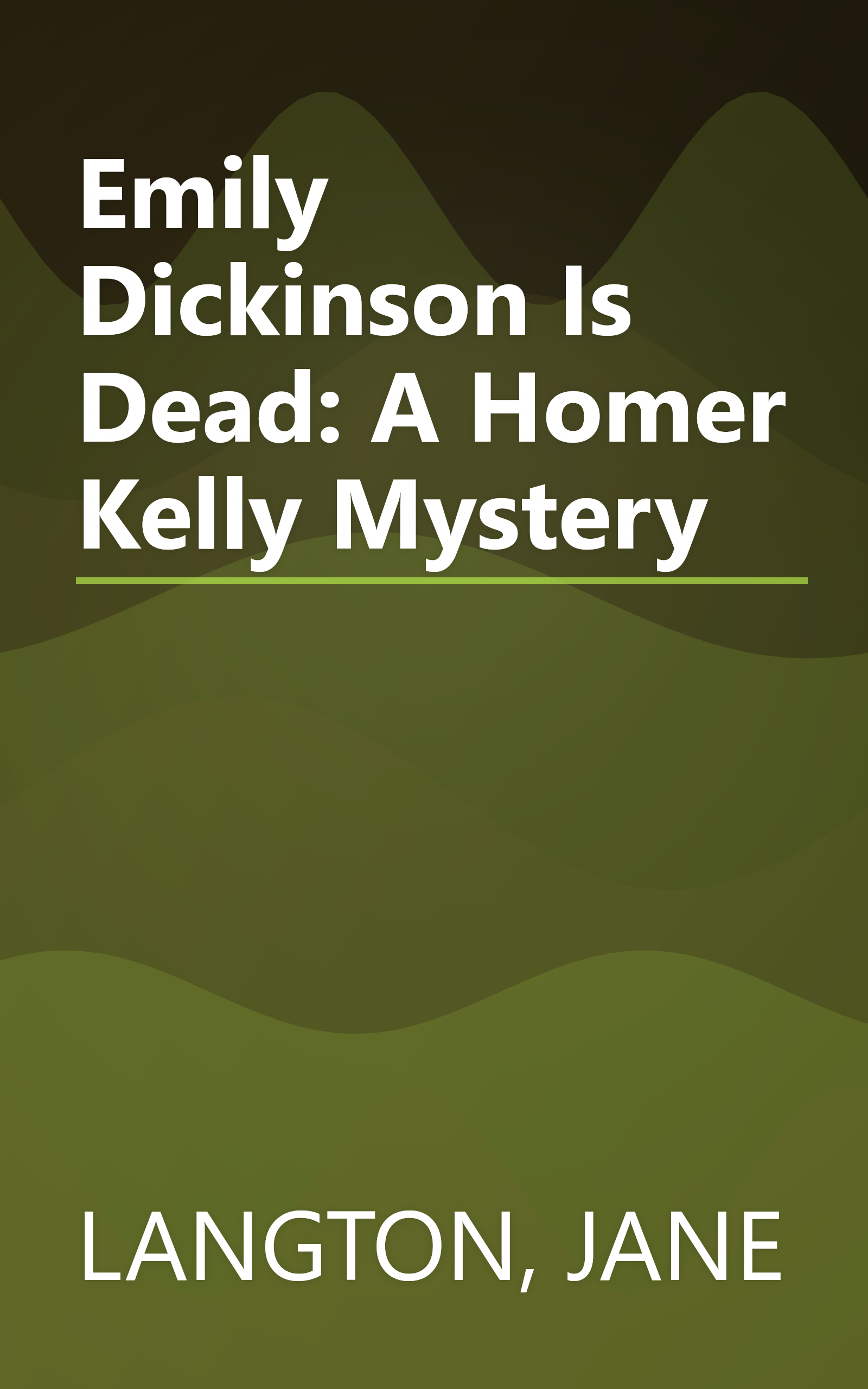 Emily Dickinson Is Dead: A Homer Kelly Mystery book cover