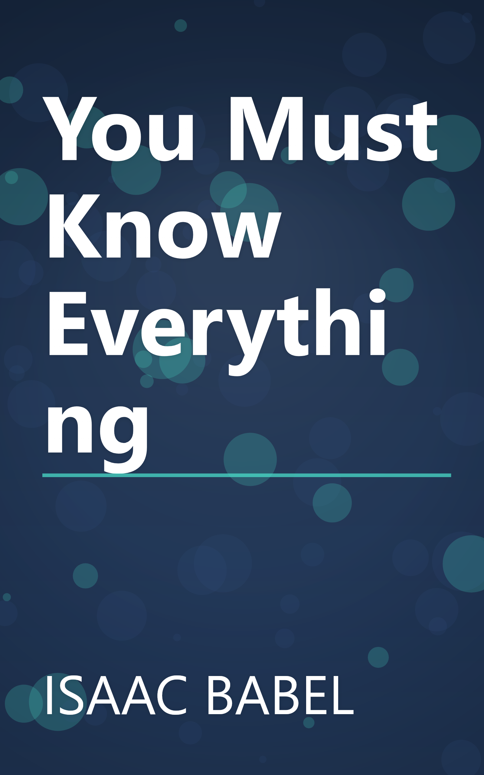 You Must Know Everything book cover