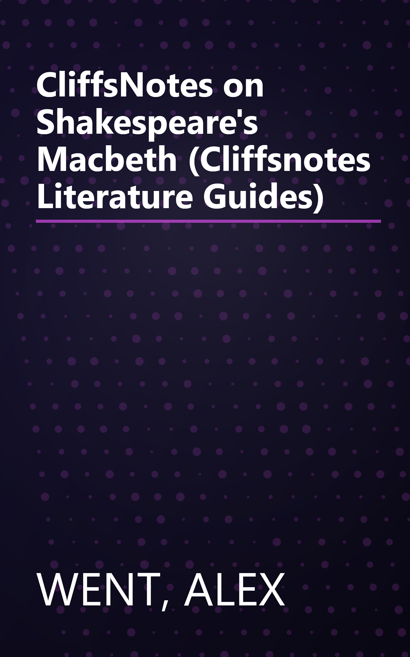 CliffsNotes on Shakespeare's Macbeth (Cliffsnotes Literature Guides) book cover