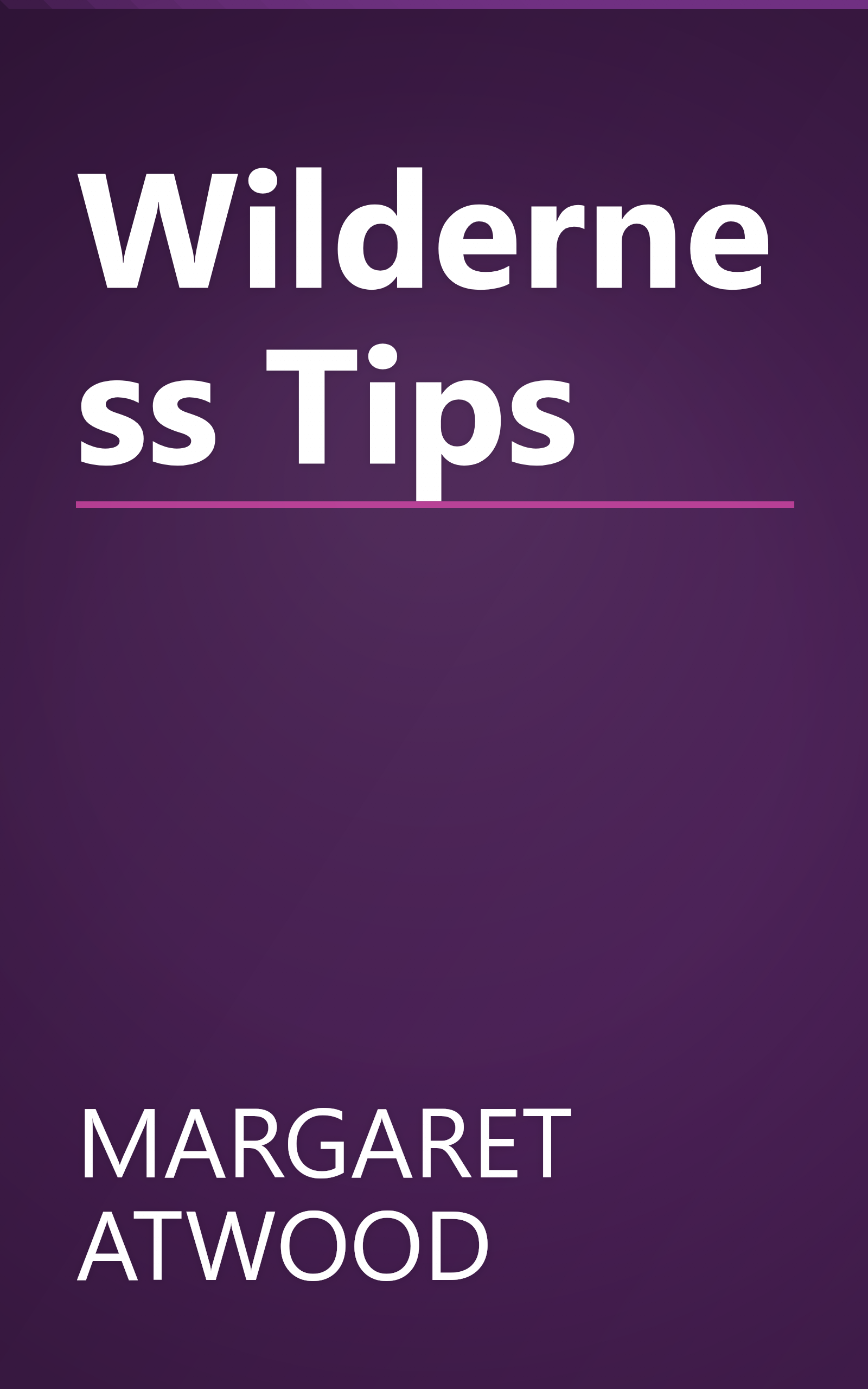 Wilderness Tips book cover