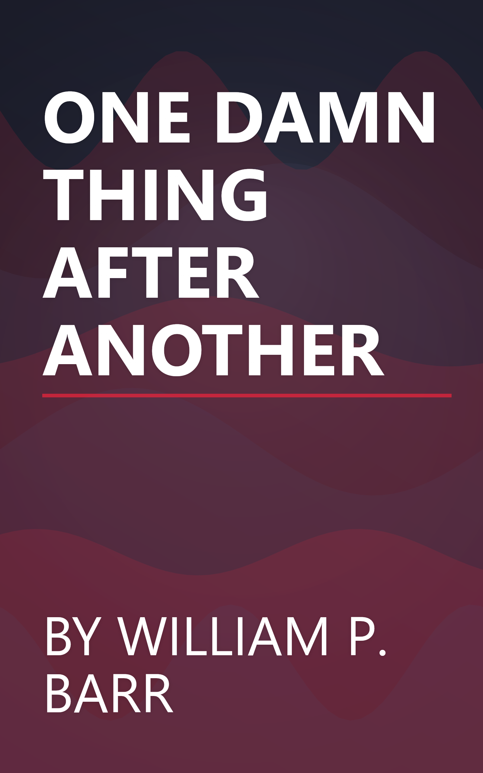 ONE DAMN THING AFTER ANOTHER book cover