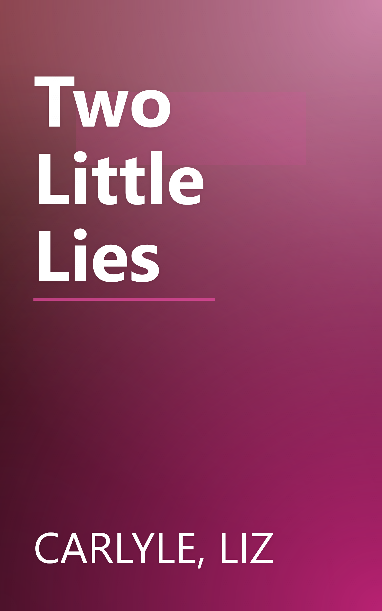 Two Little Lies book cover