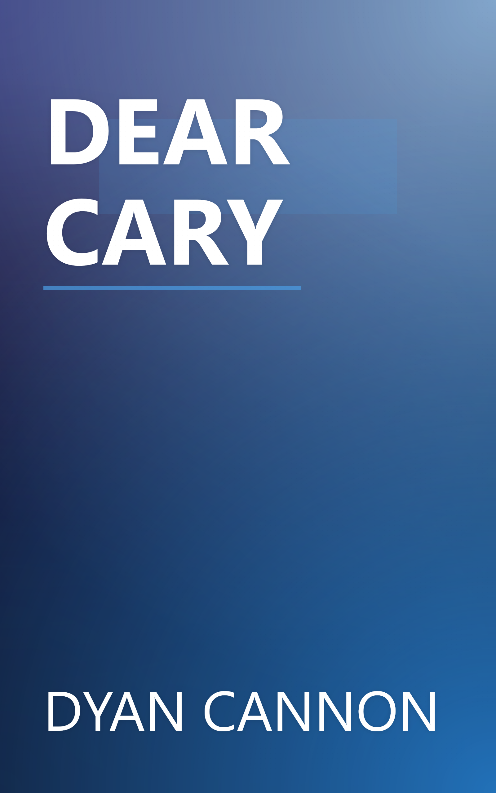 DEAR CARY book cover