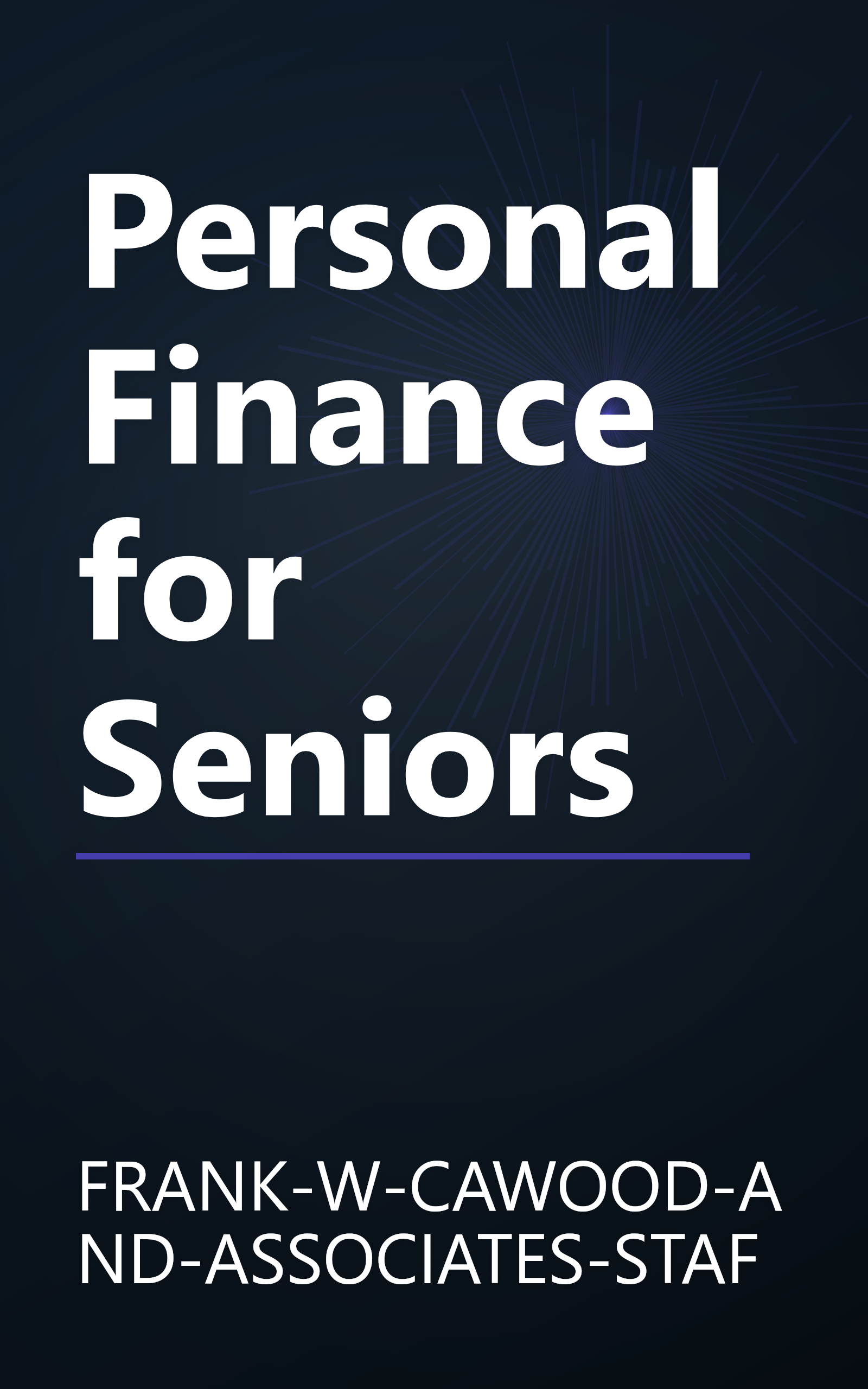 Personal Finance for Seniors book cover