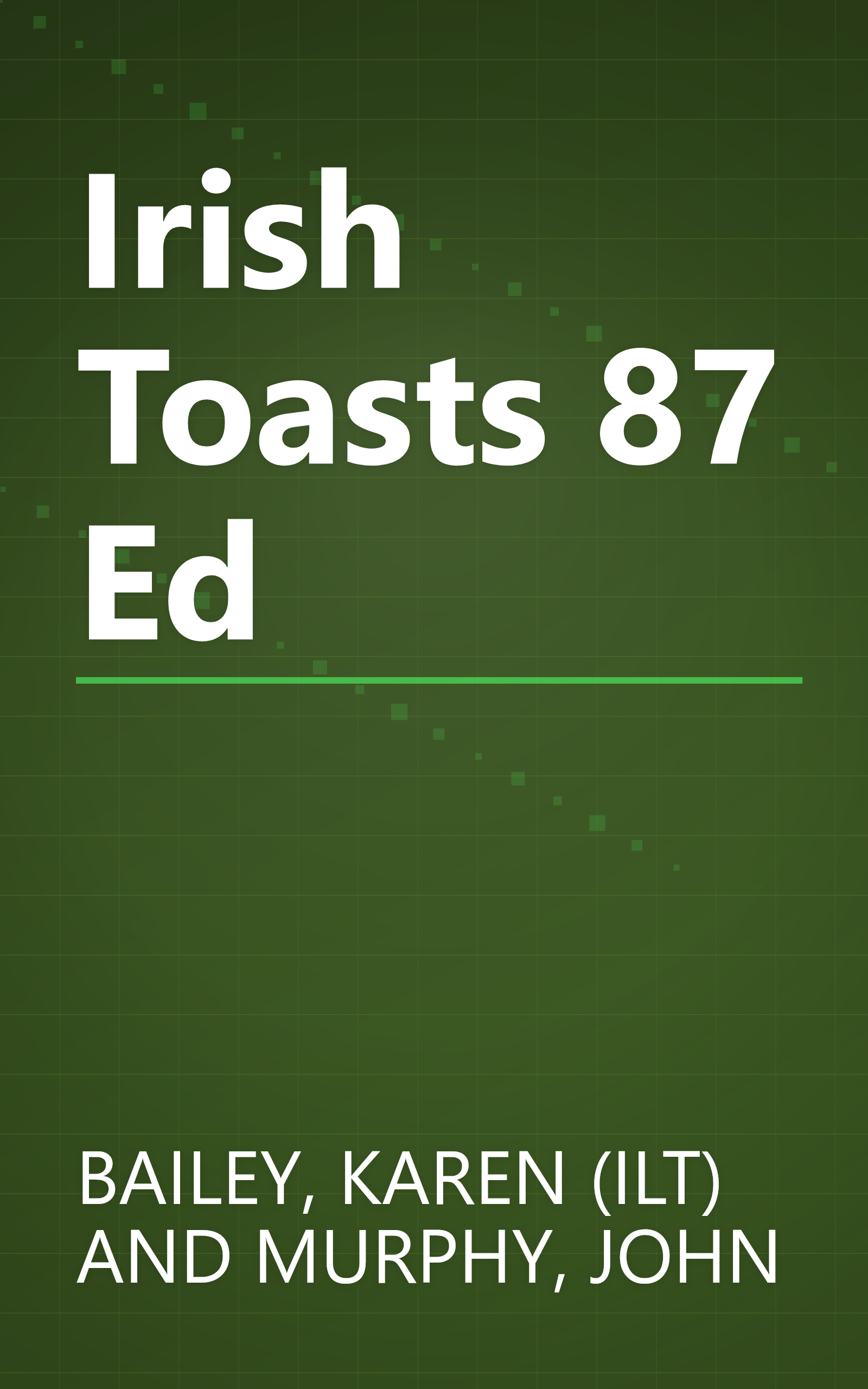 Irish Toasts 87 Ed book cover