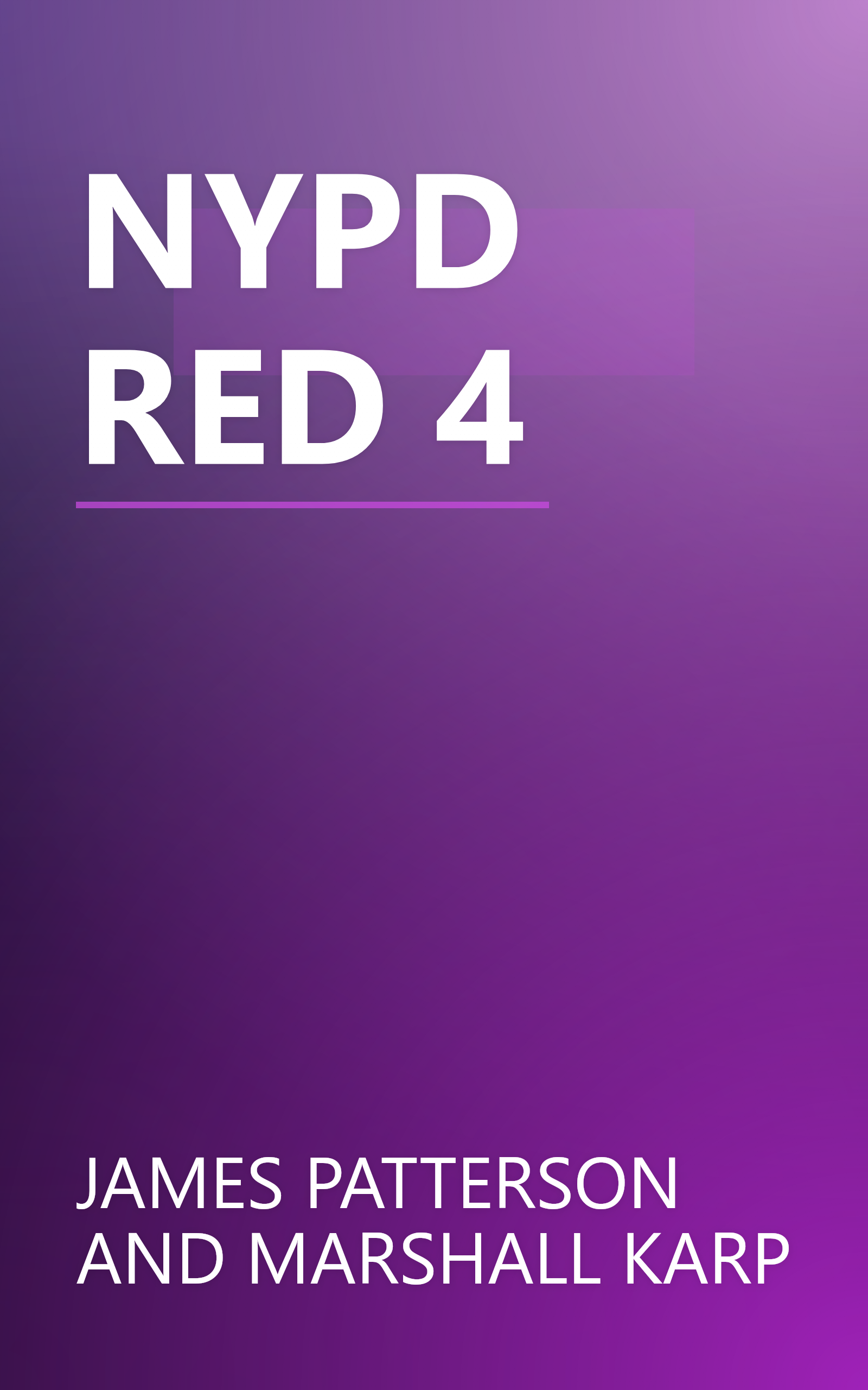 NYPD RED 4 book cover