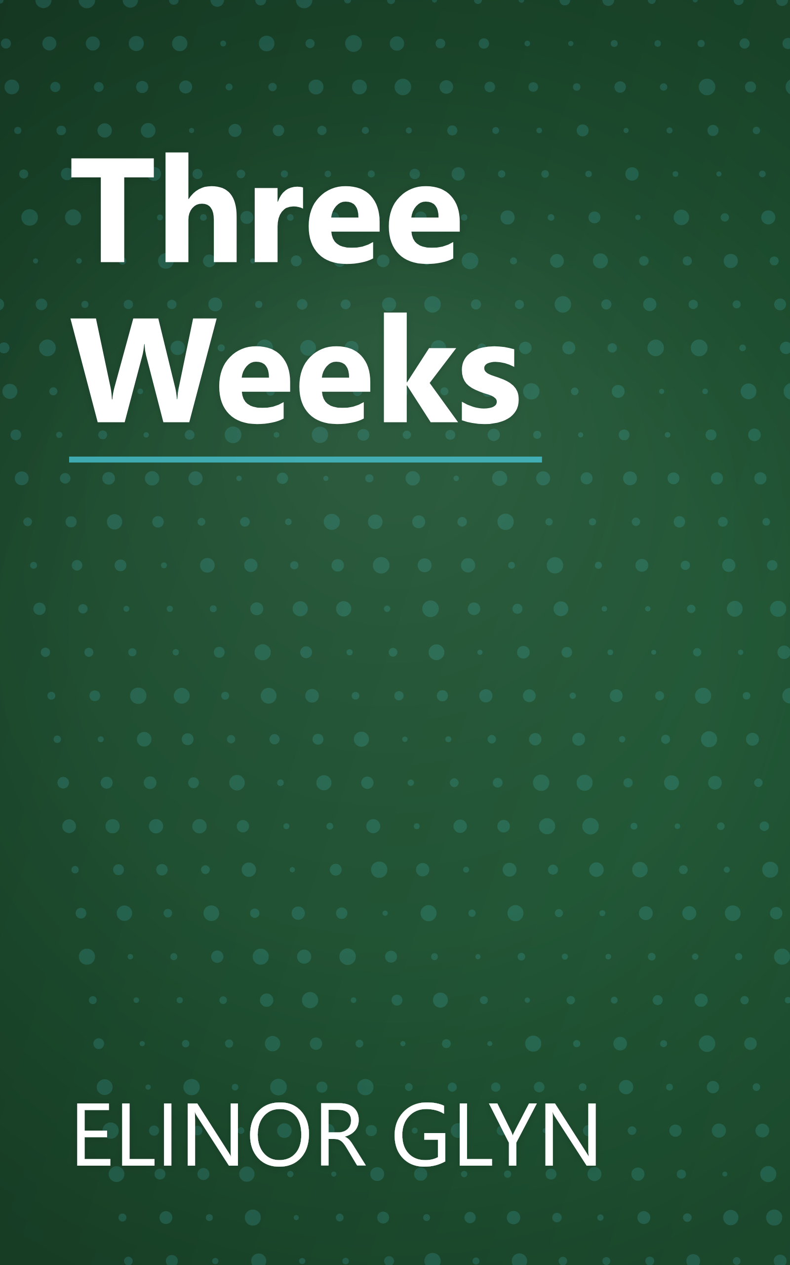 Three Weeks book cover