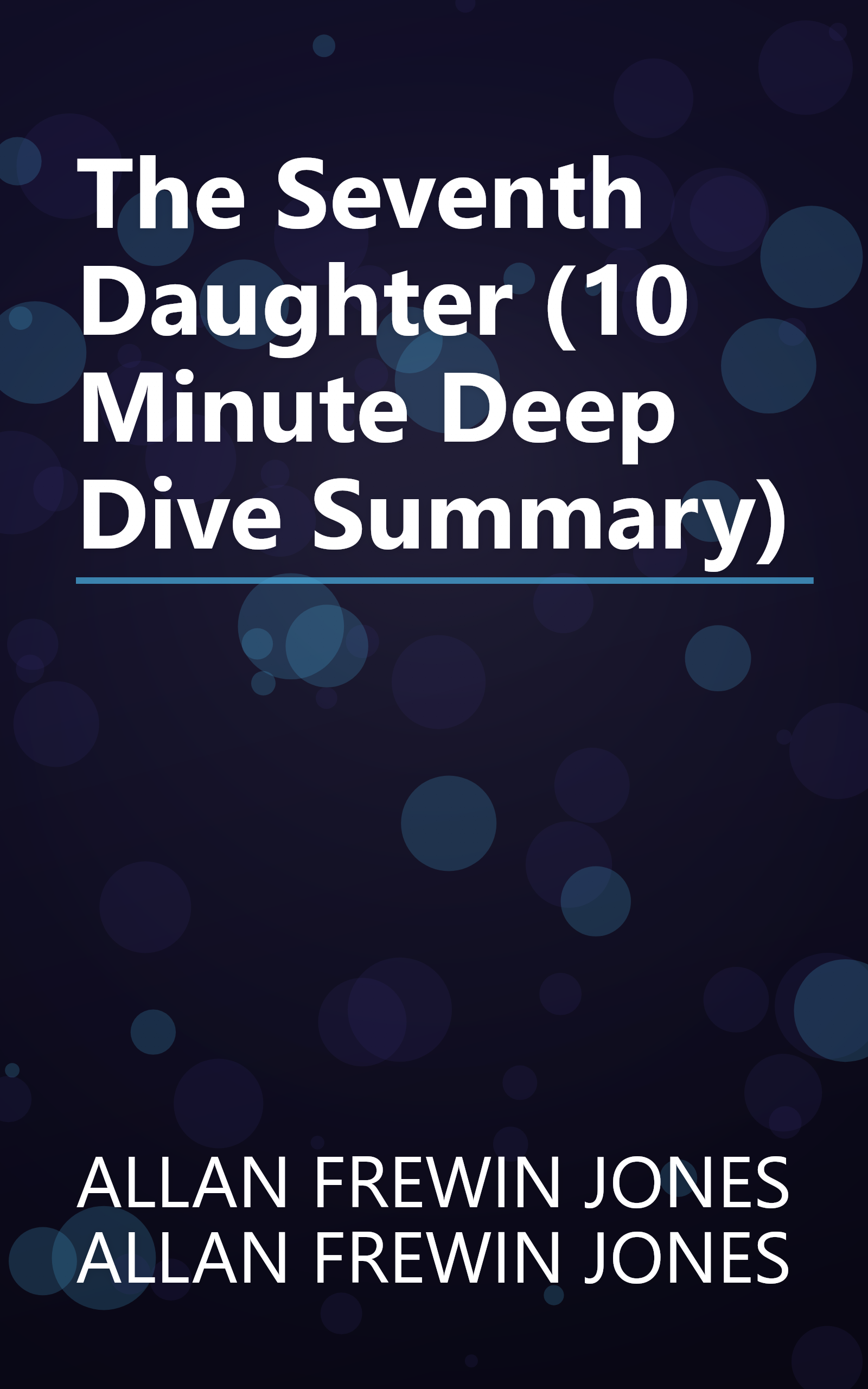 The Seventh Daughter (10 Minute   Deep Dive Summary) book cover