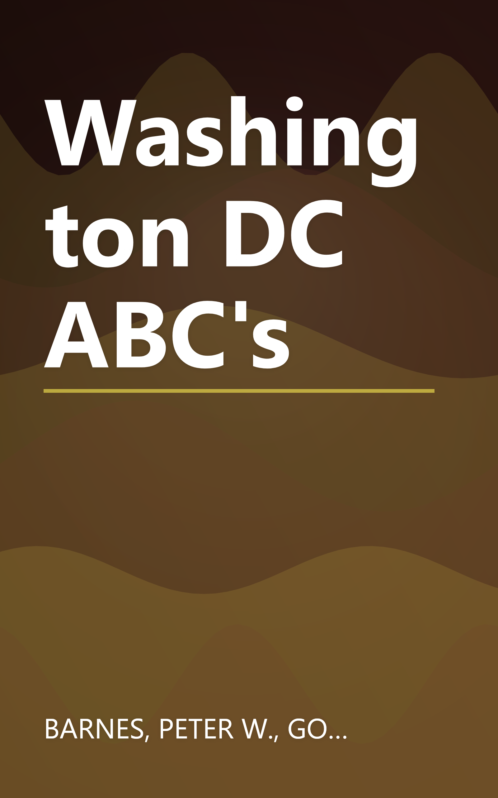 Washington DC ABC's book cover