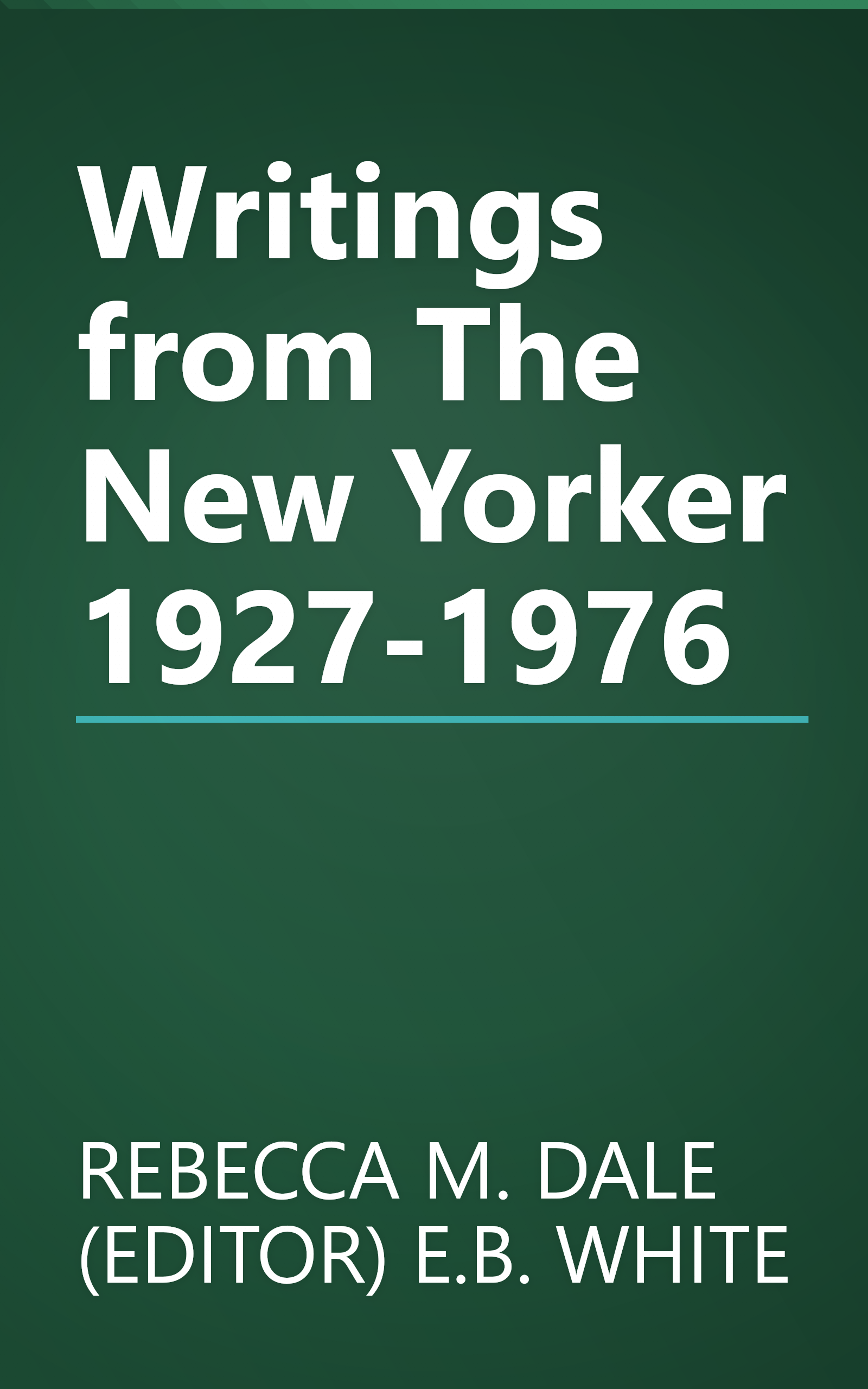 Writings from The New Yorker 1927-1976 book cover