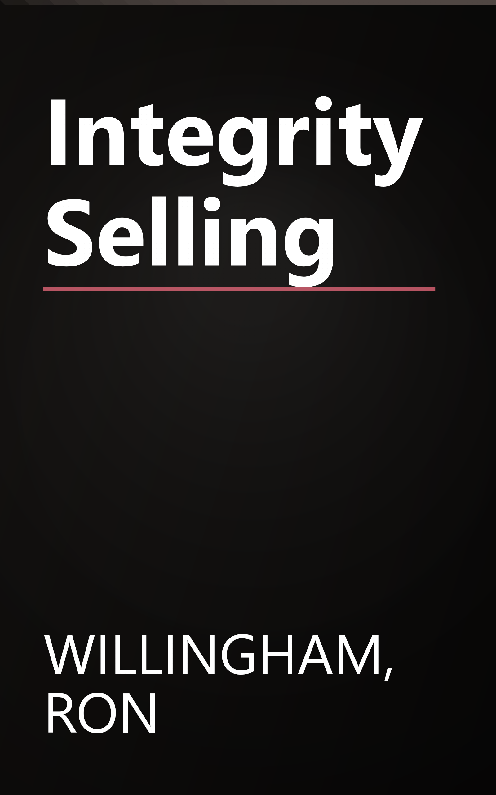 Integrity Selling book cover