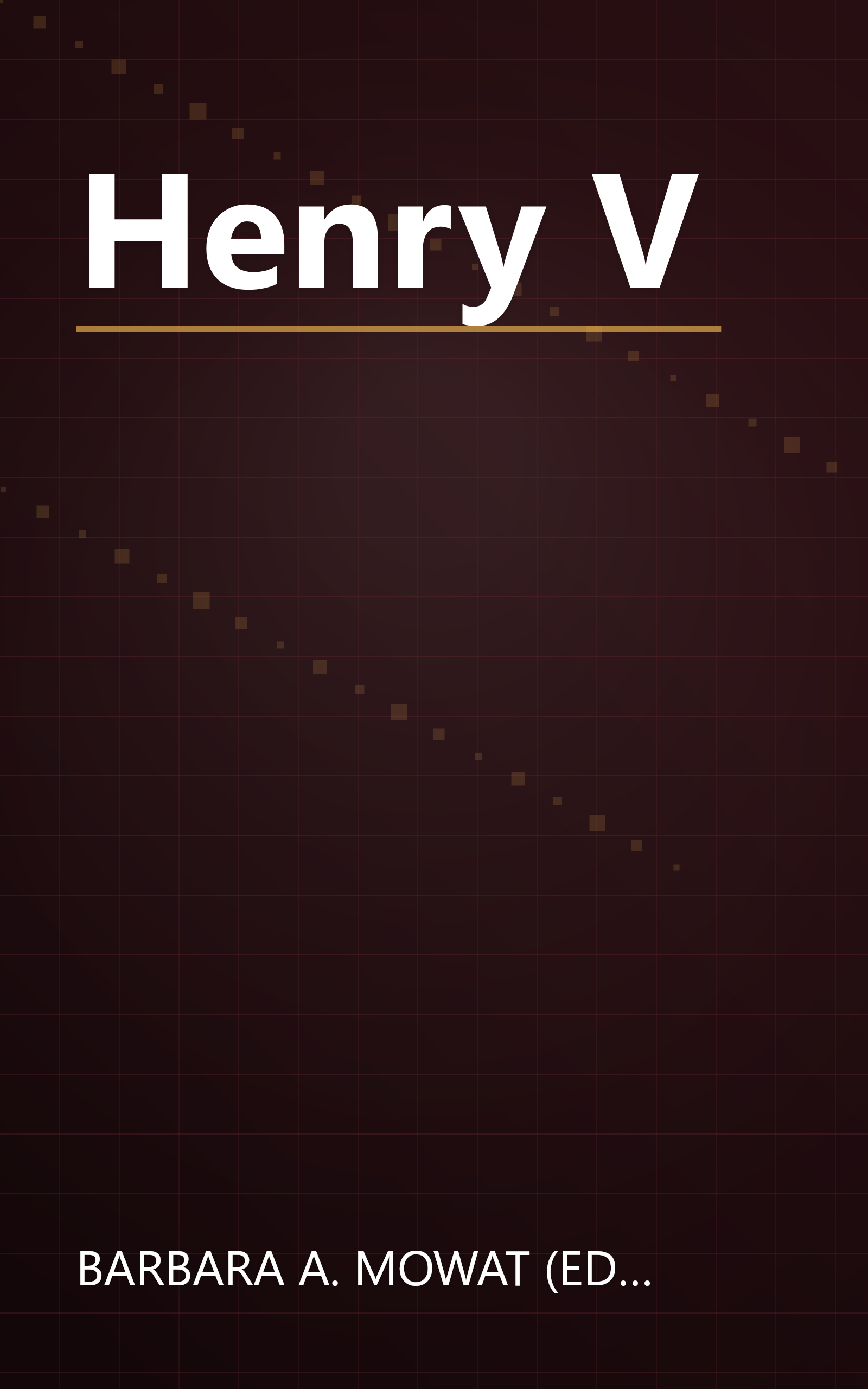 Henry V book cover