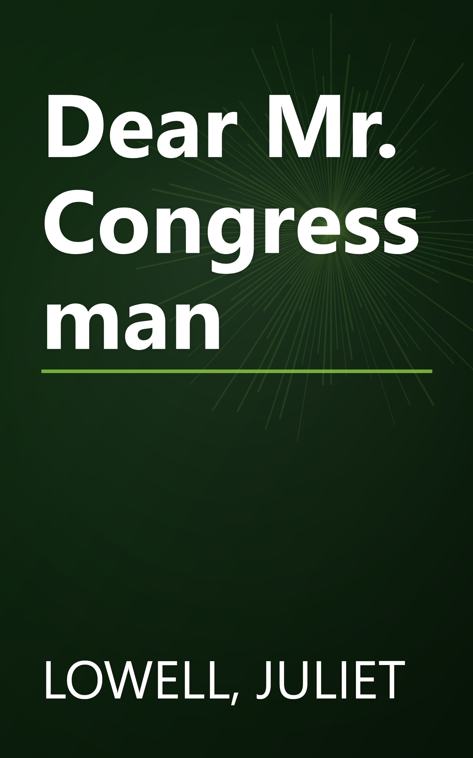 Dear Mr. Congressman book cover