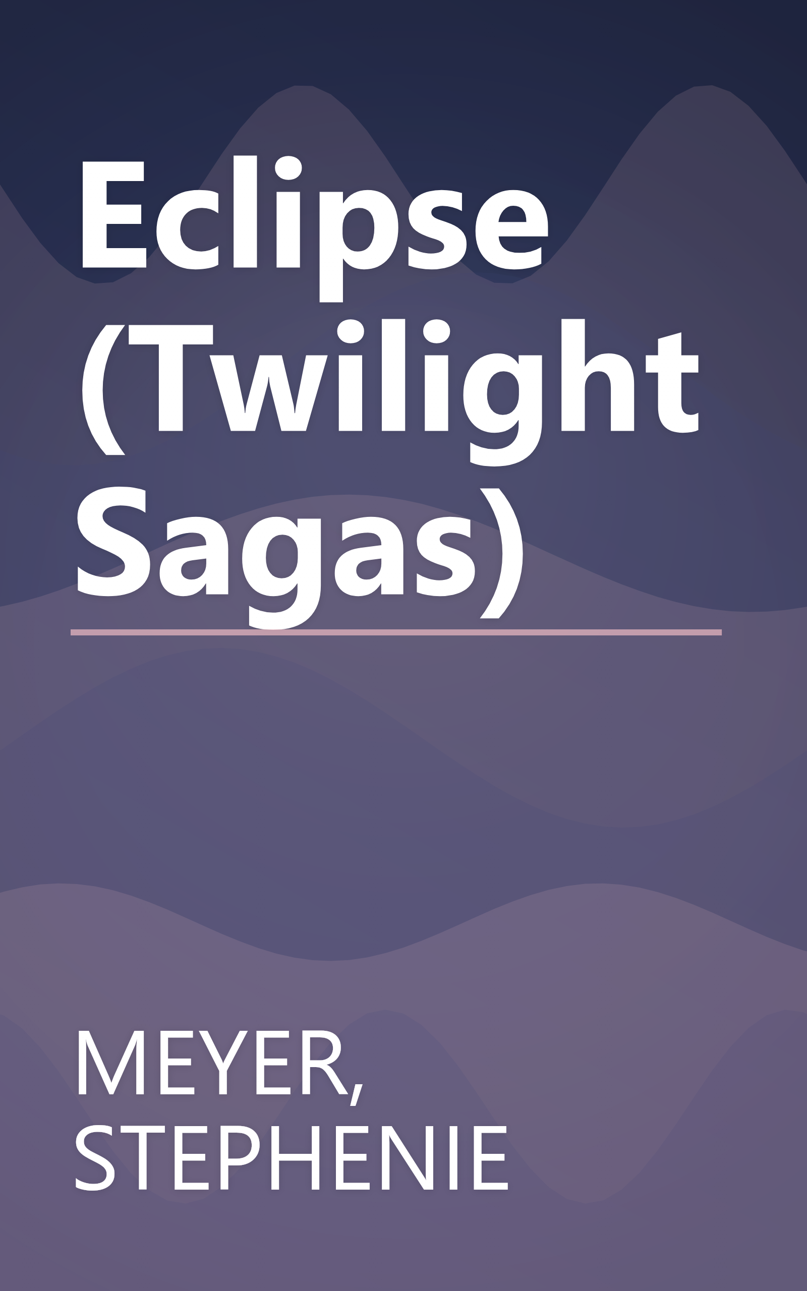 Eclipse (Twilight Sagas) book cover