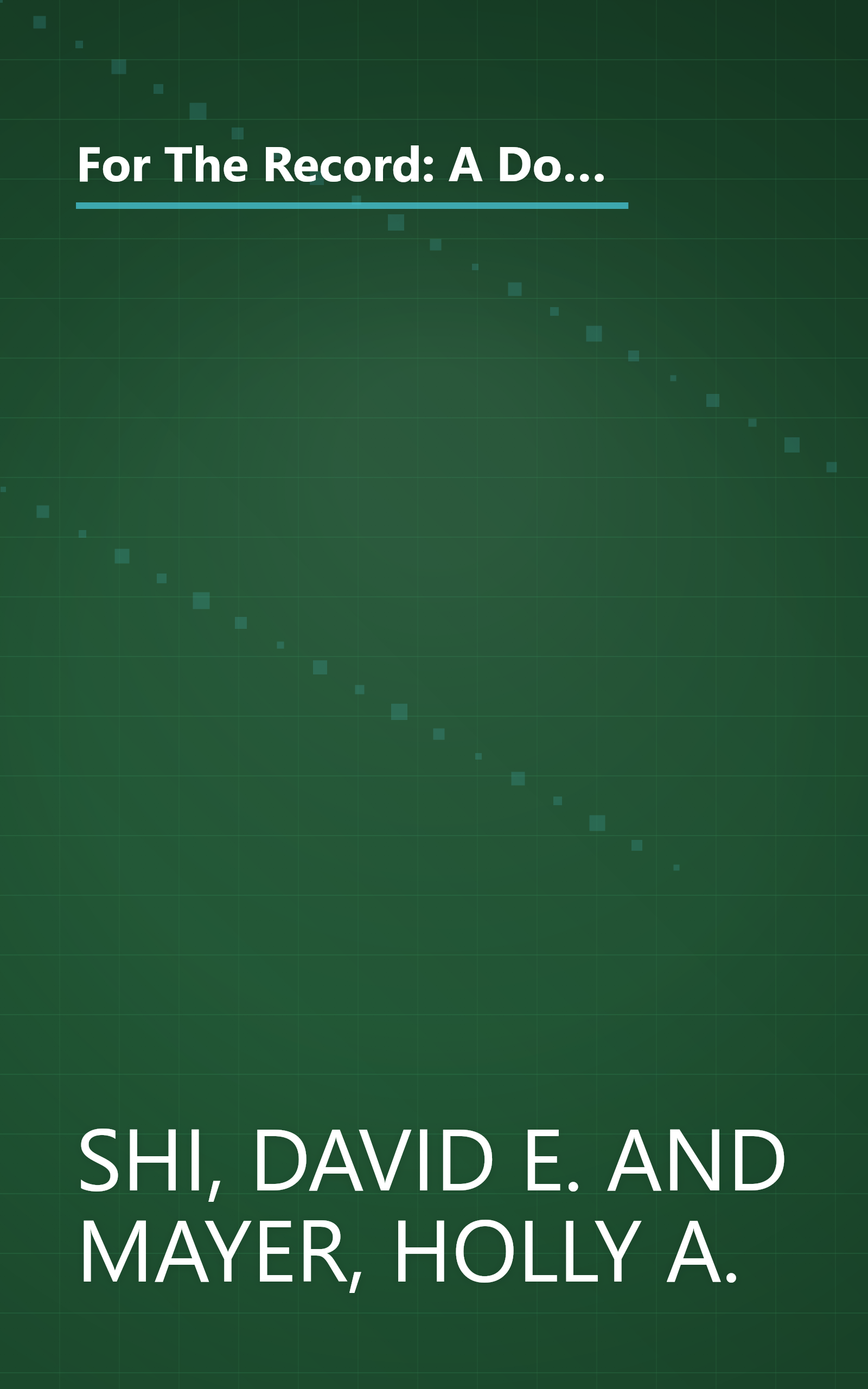 For The Record: A Documentary History of America: From Reconstruction Through Contemporary Times (Third Edition) Vol. 2 book cover