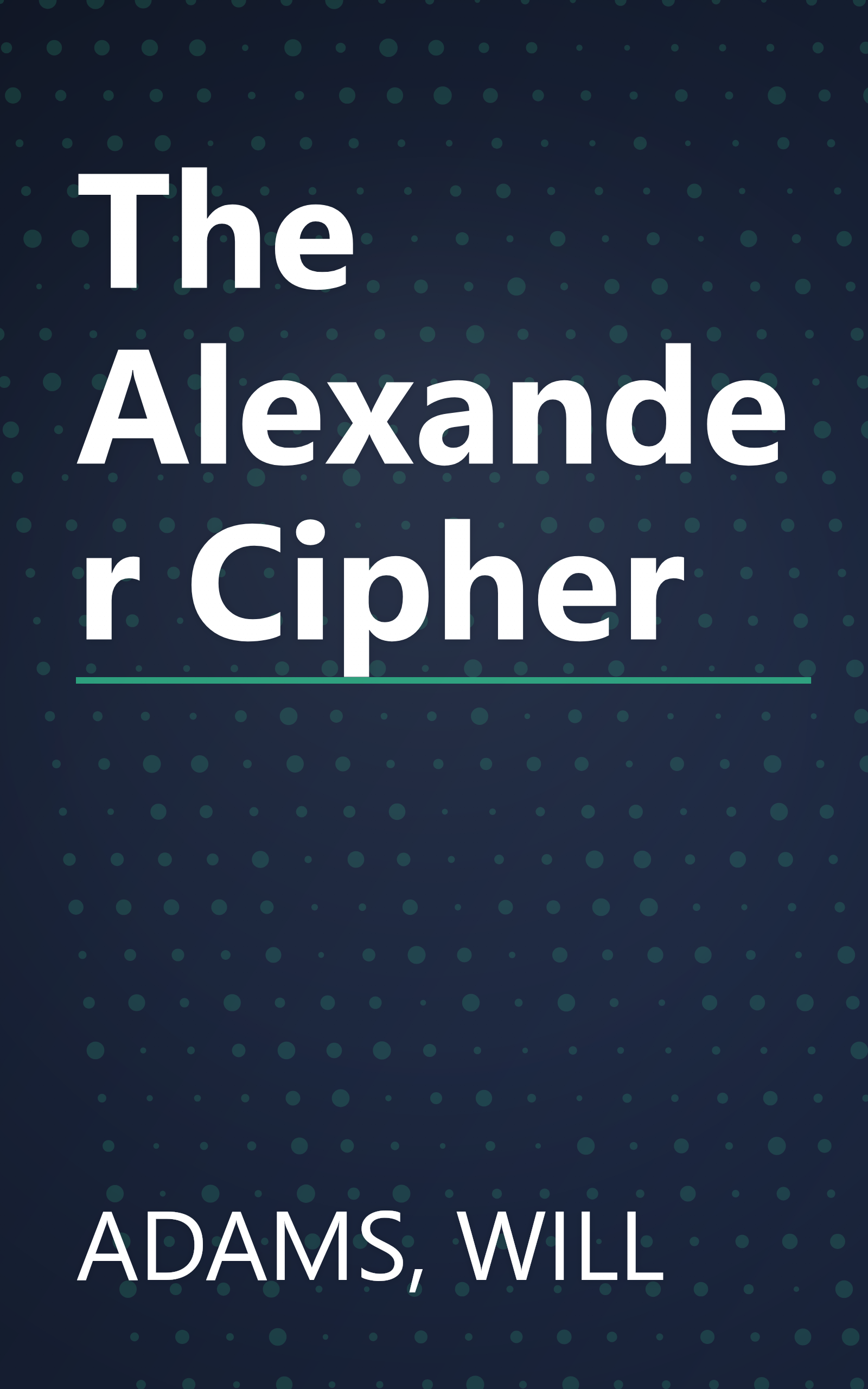 The Alexander Cipher book cover