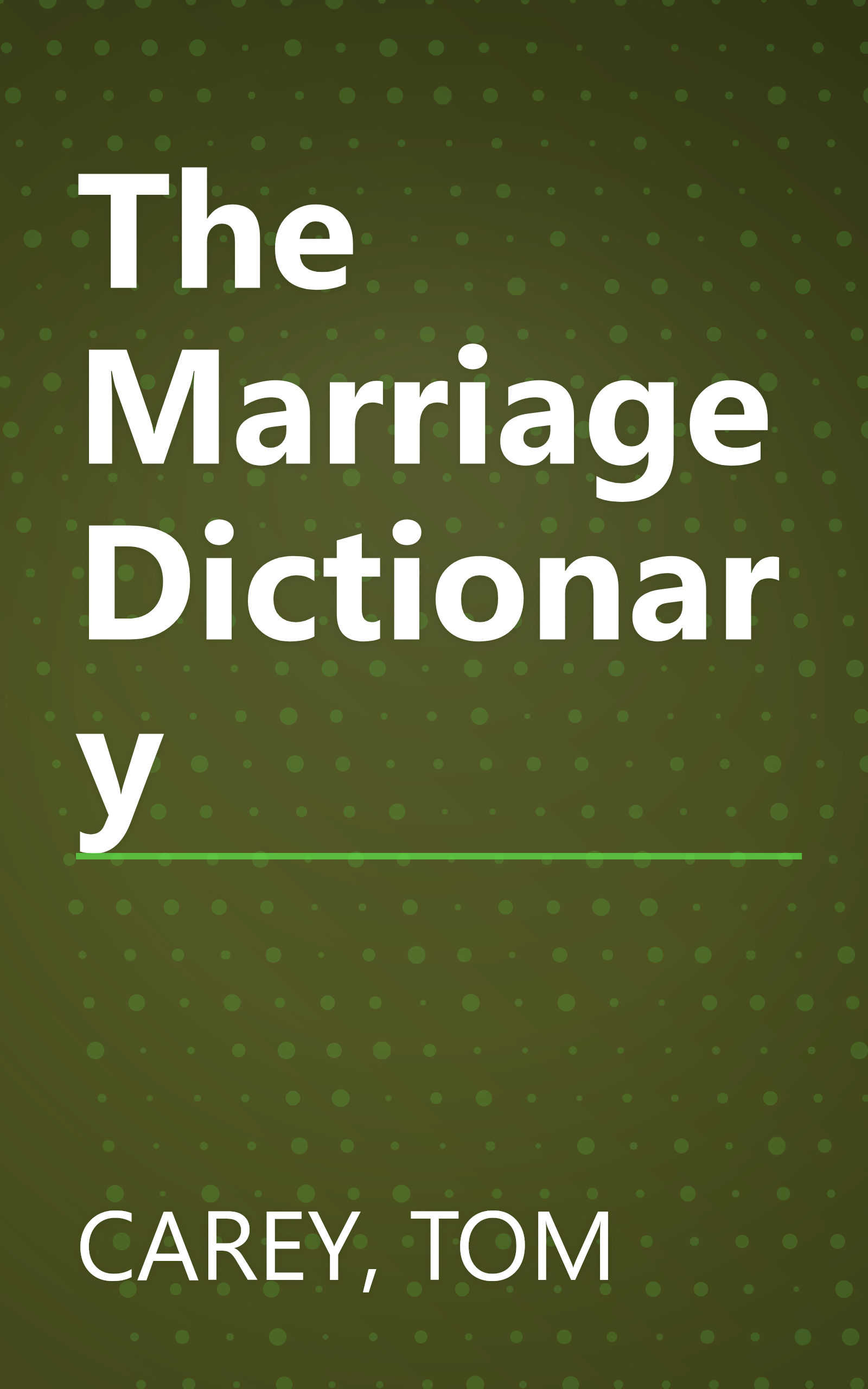 The Marriage Dictionary book cover