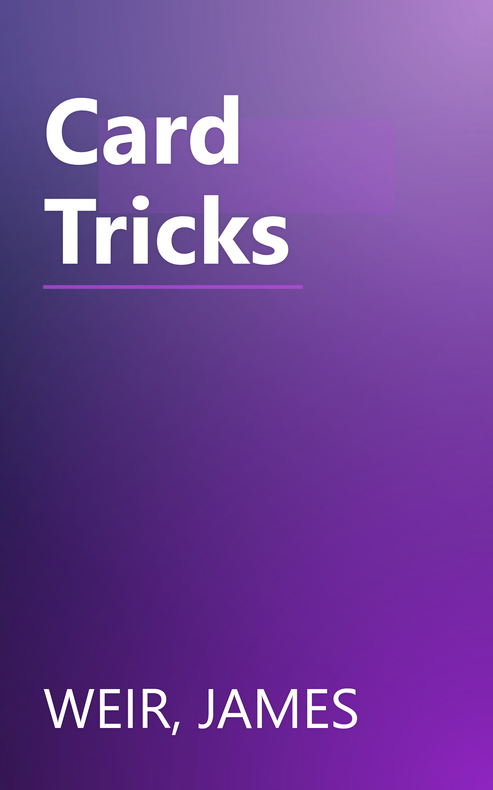 Card Tricks book cover