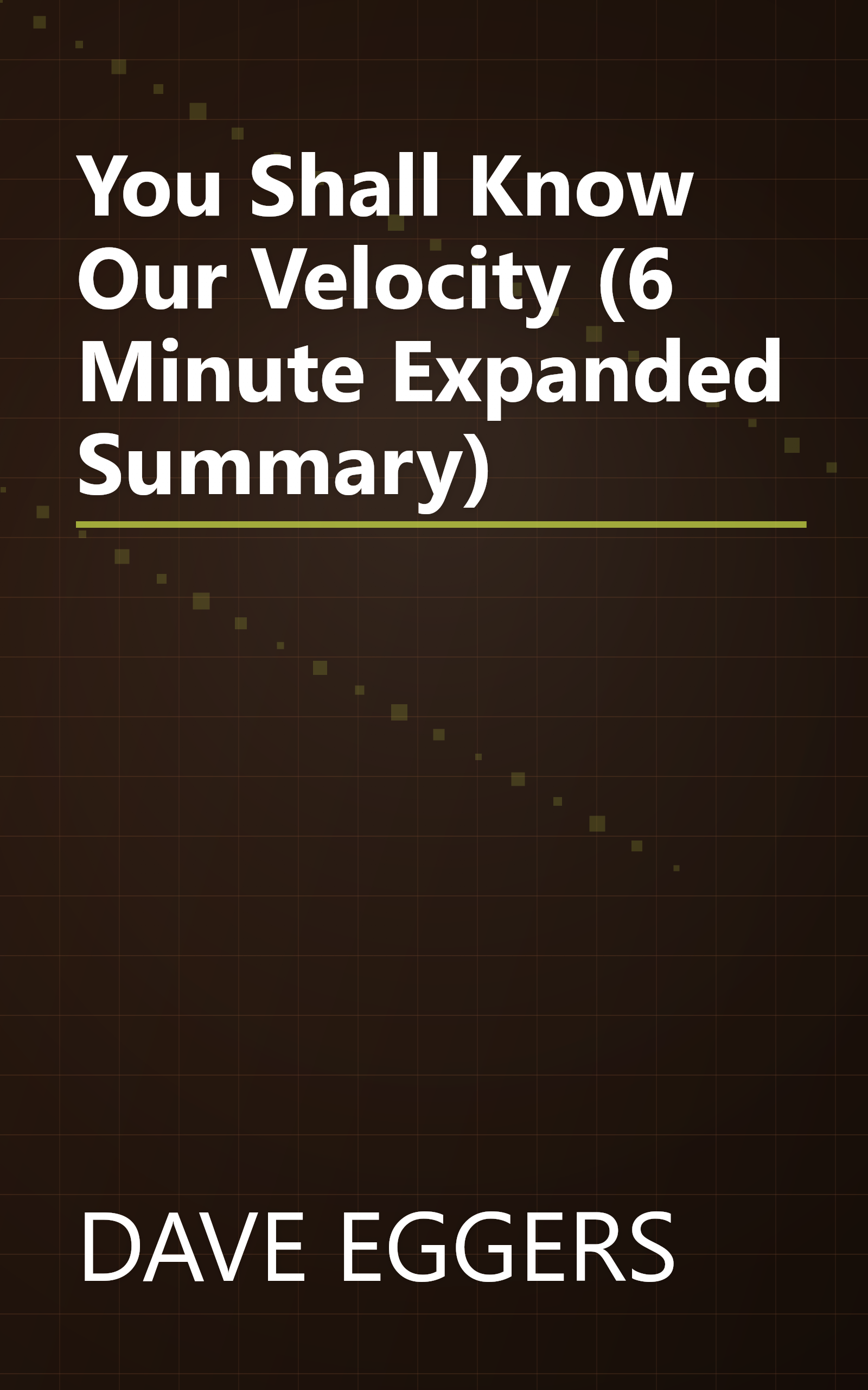 You Shall Know Our Velocity  (6 Minute   Expanded Summary) book cover