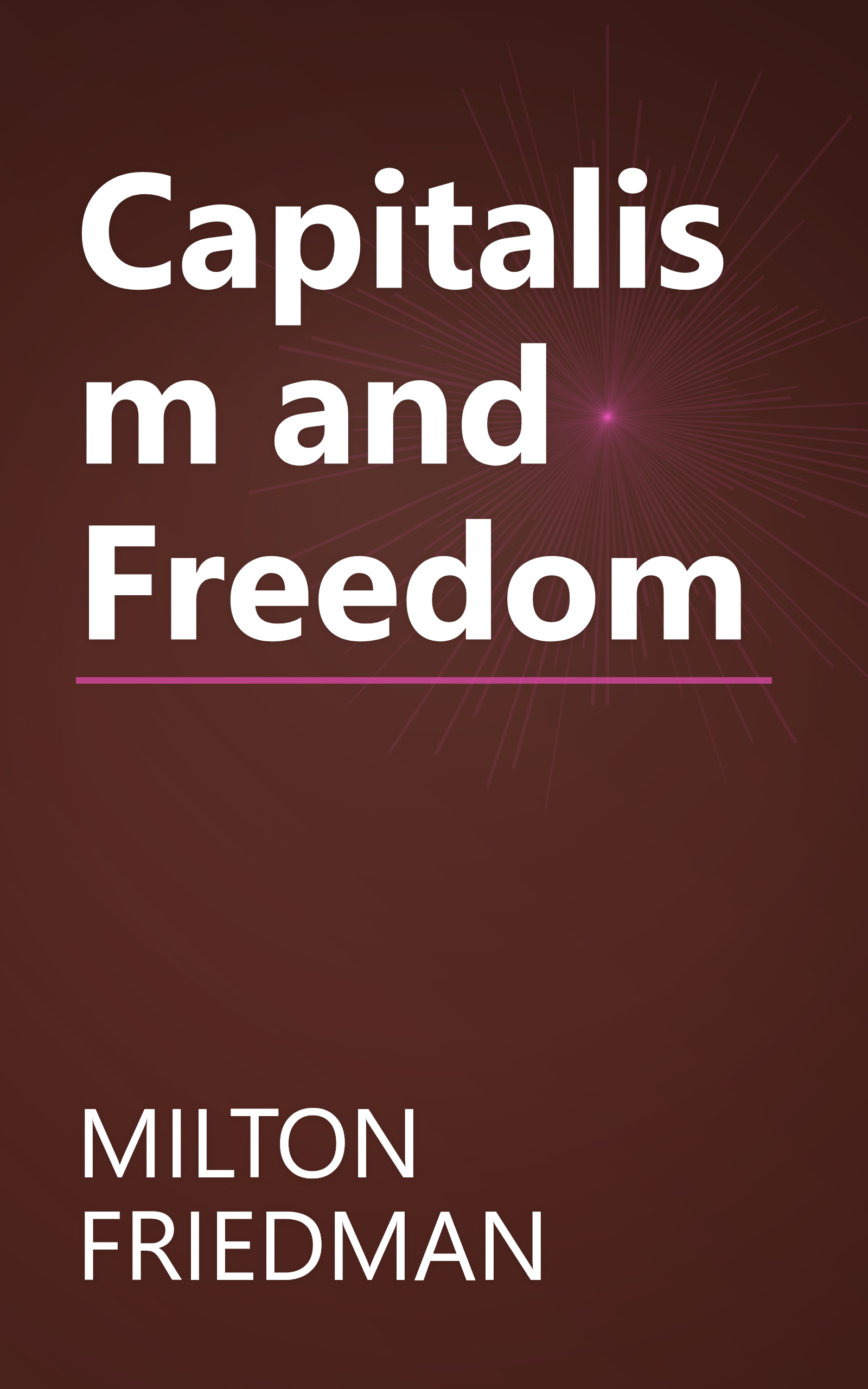 Capitalism and Freedom book cover