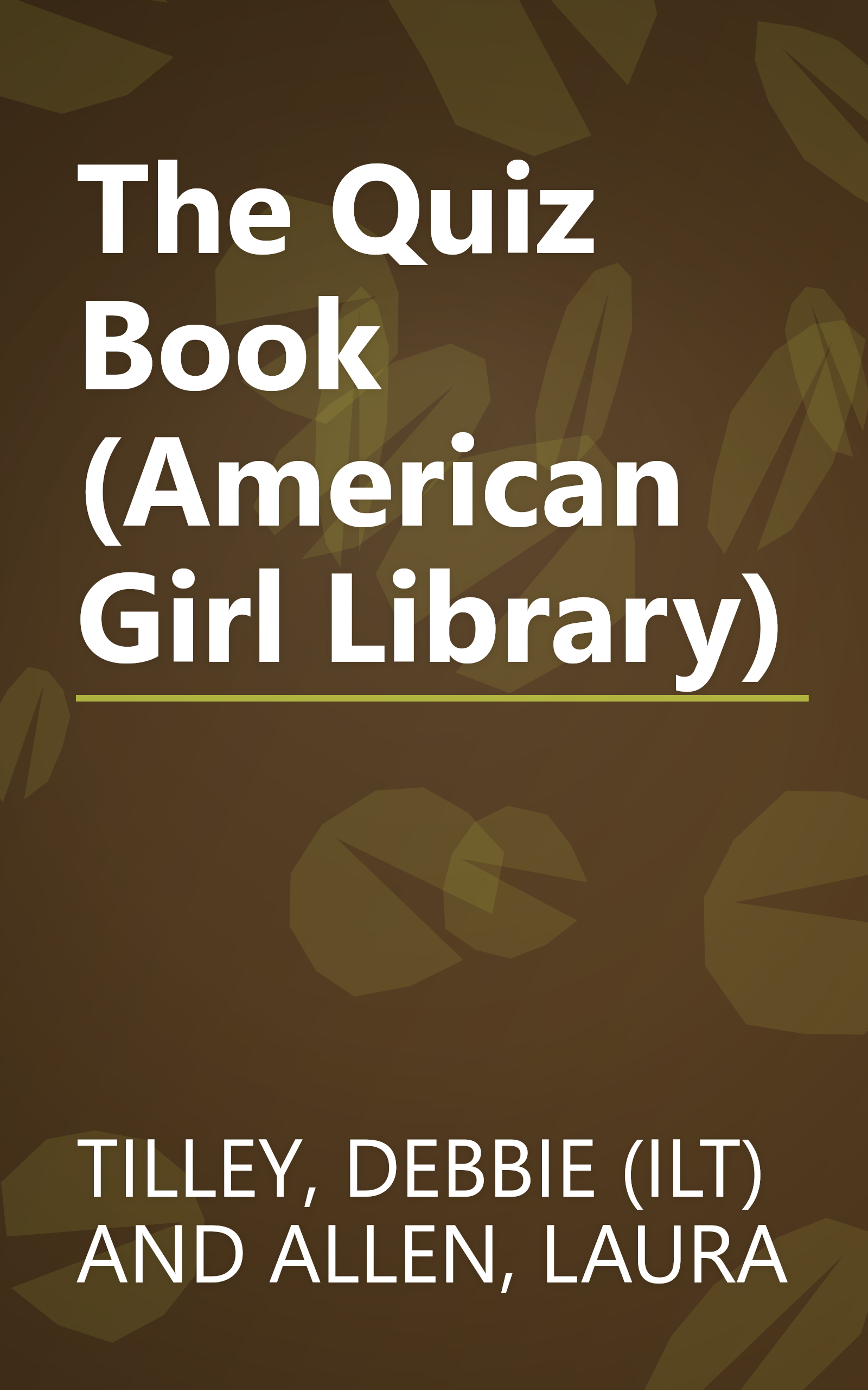 The Quiz Book (American Girl Library) book cover